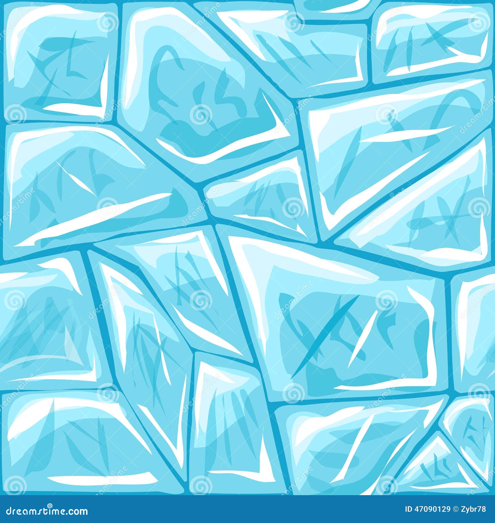 Ice seamless pattern stock vector. Illustration of pattern - 47090129