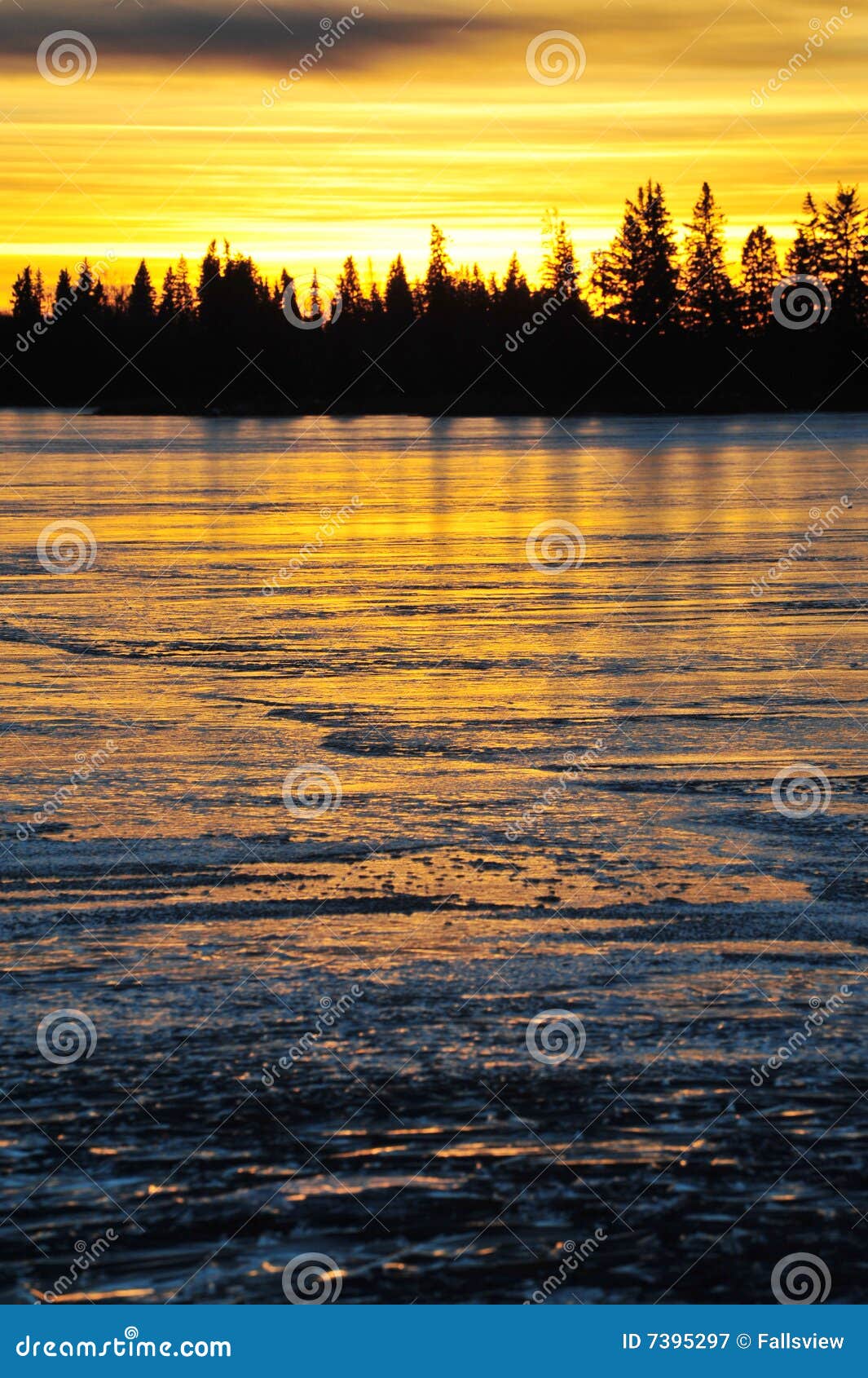 Ice See stockbild. Bild von jahreszeit, eisig, kalt, gold - 7395297