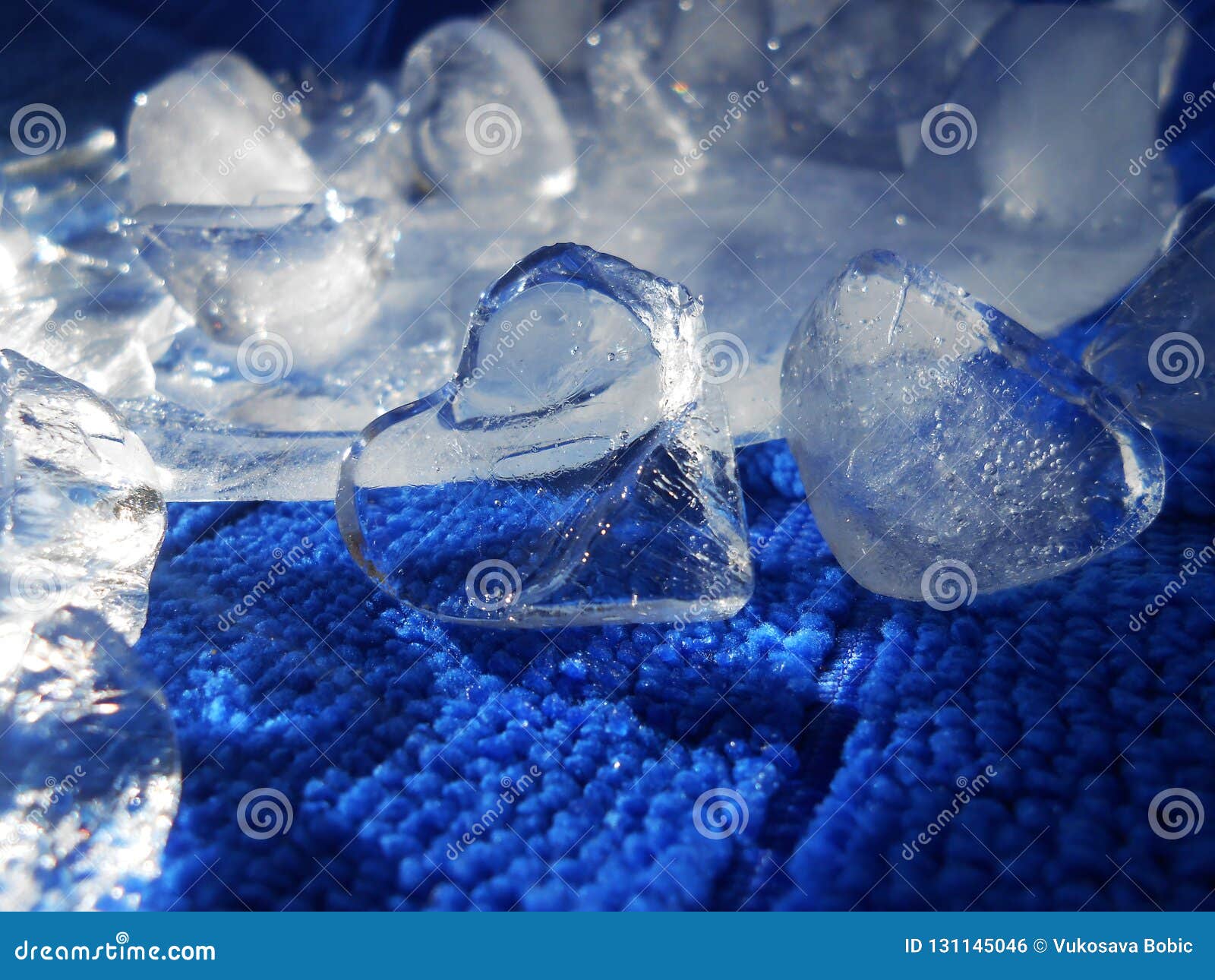 Blue ice stock photo. Image of conceptual, bright, square - 131145046