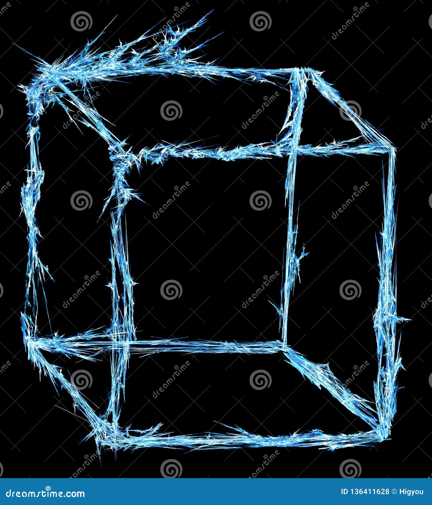 Ice Shard Cube Abstract stock illustration. Illustration of temperature ...