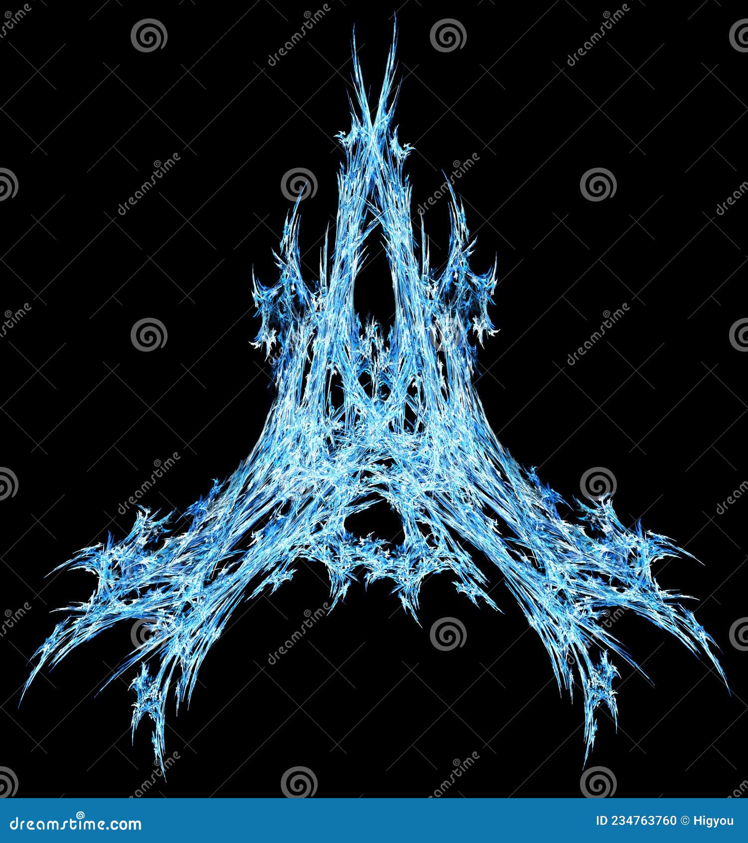 Ice Shard Emblem Triangle Abstract Stock Illustration - Illustration of ...