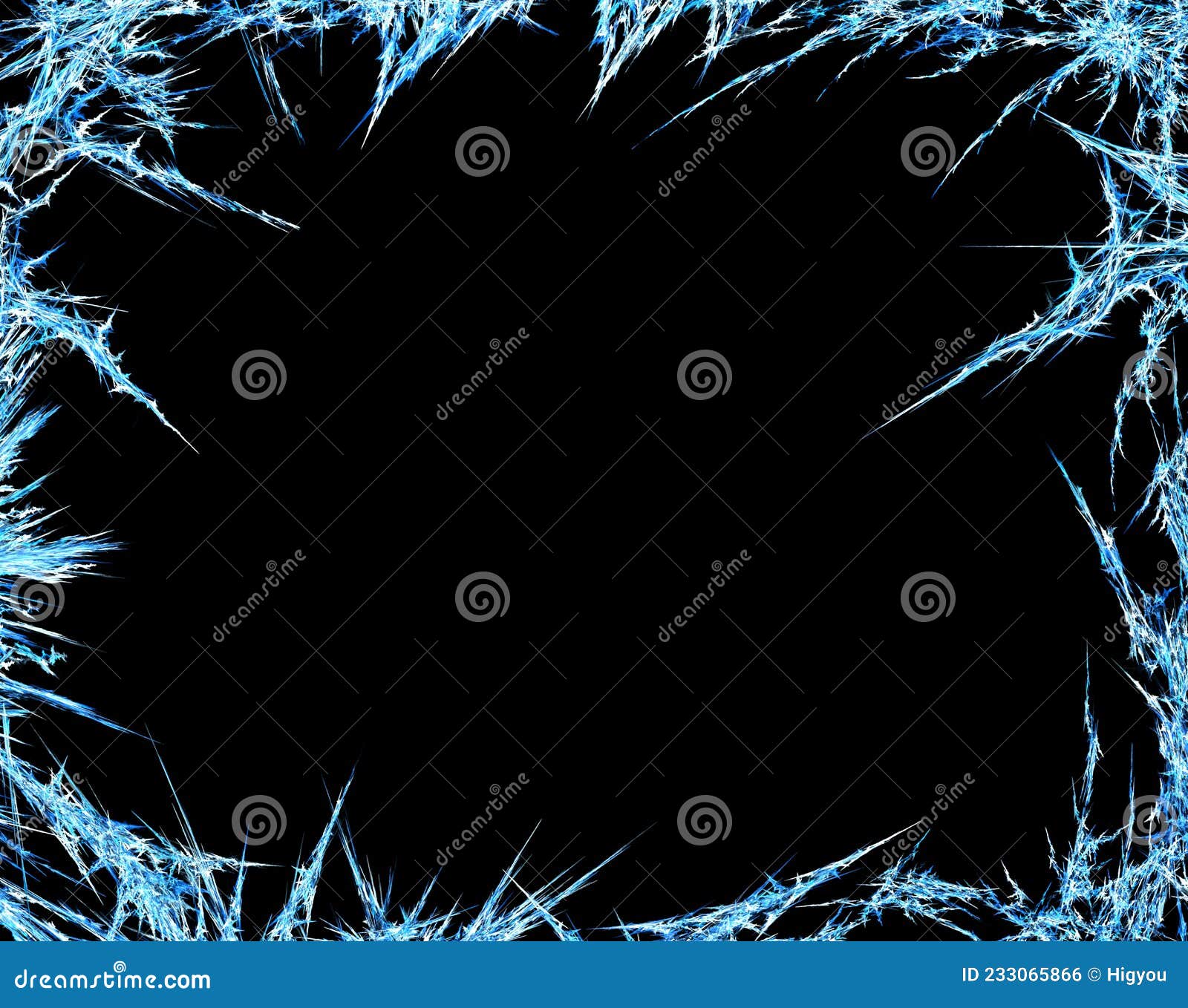Ice Shard Spike Frame Background Abstract Stock Illustration ...