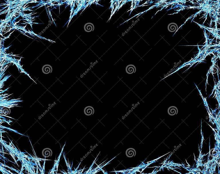 Ice Shard Spike Frame Background Abstract Stock Illustration ...