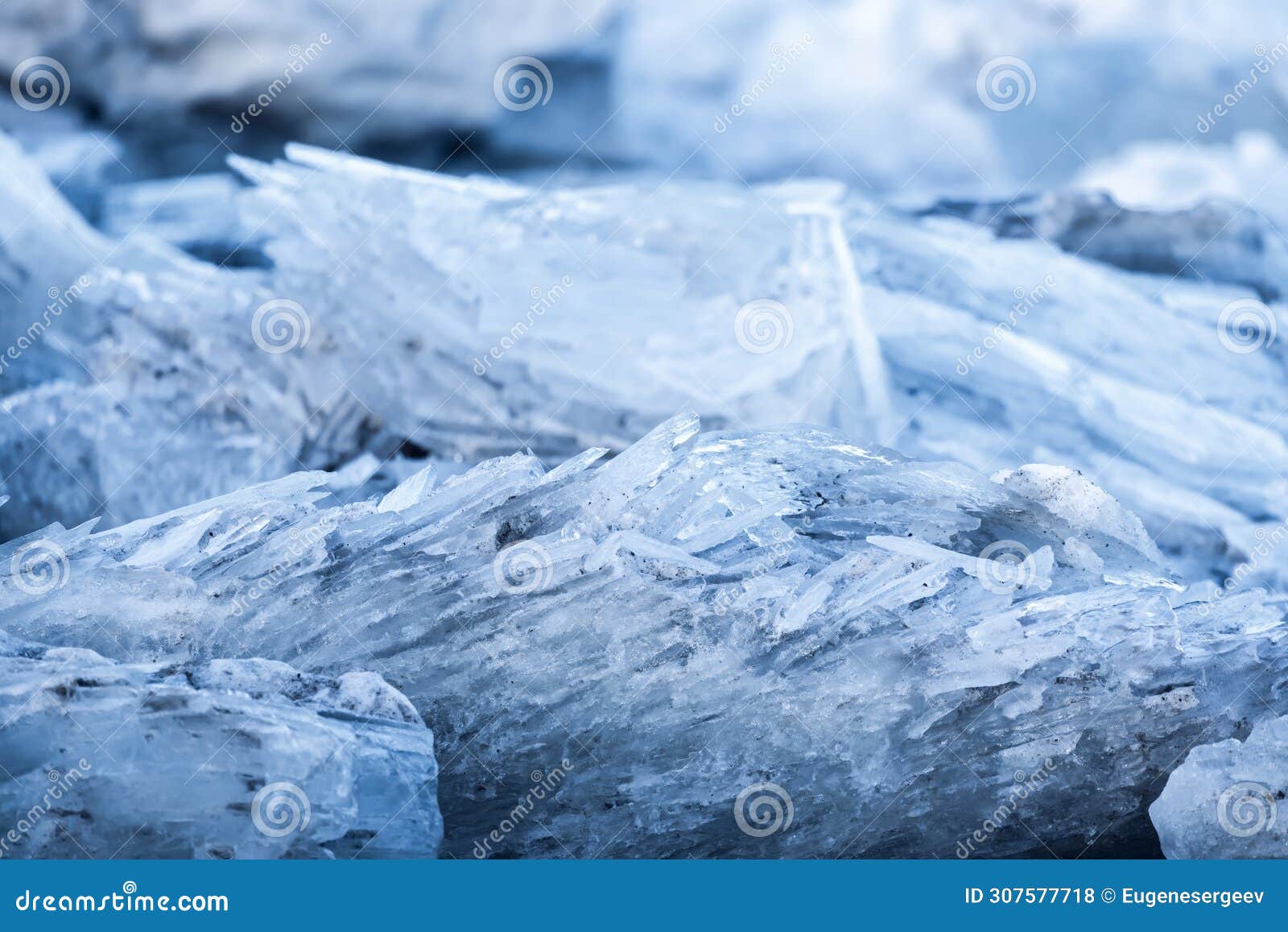 Ice Shards, Close Up Photo with Selective Focus Stock Photo - Image of ...