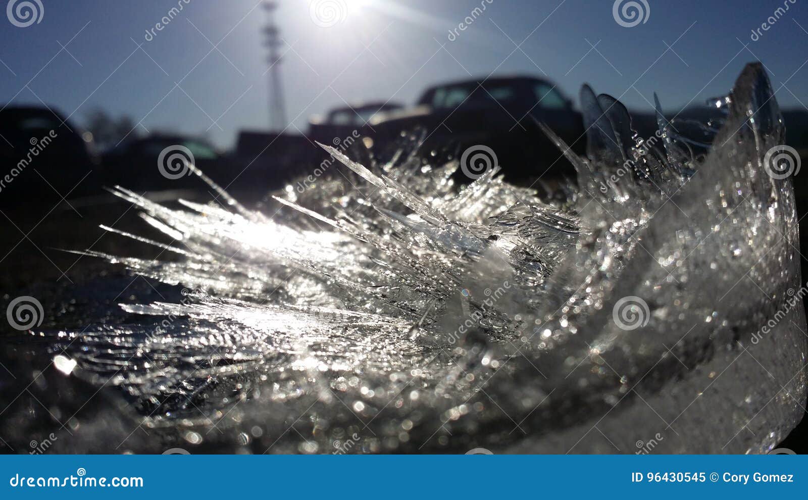 Ice shards stock image. Image of texture, closeup, bucket - 96430545