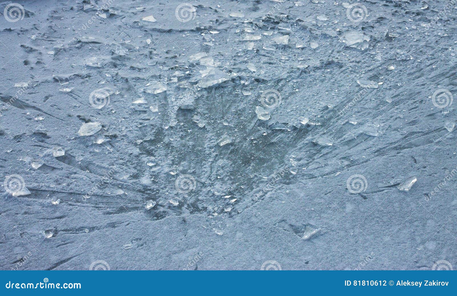 Ice Shattered into a Fragments Stock Photo - Image of lake, outdoor ...