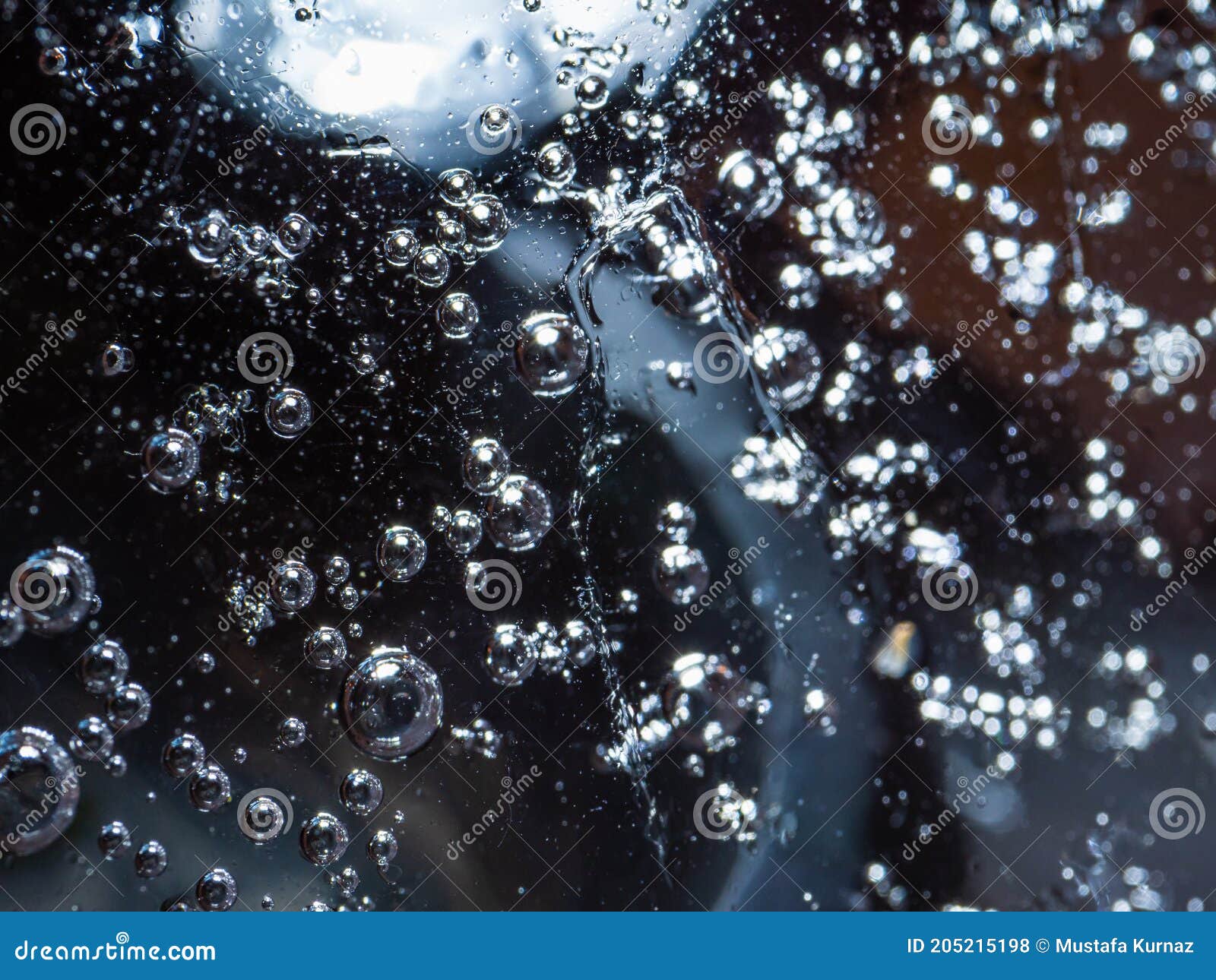 Ice sheet with bubbles stock photo. Image of rain, freeze - 205215198