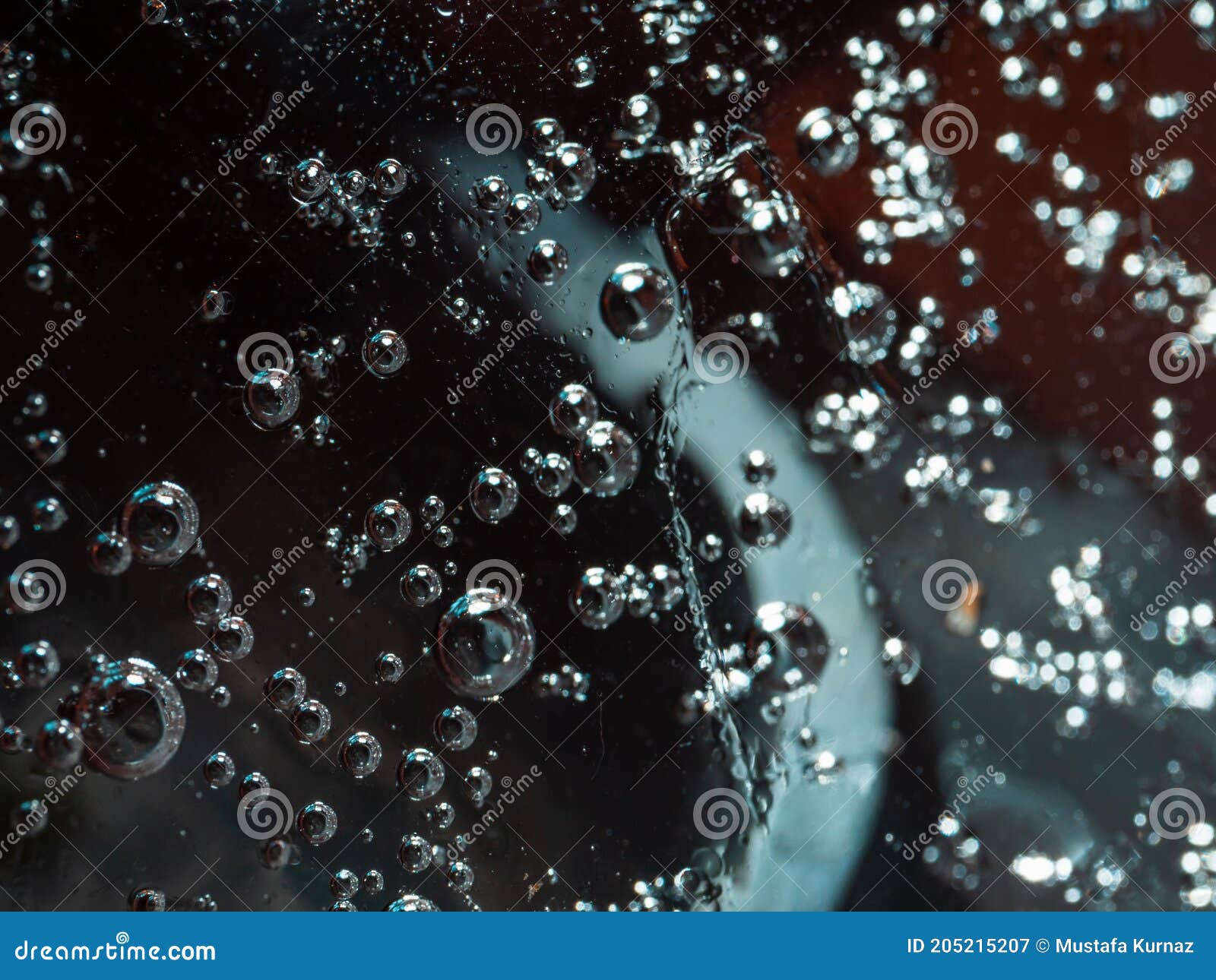 Ice sheet with bubbles stock image. Image of closeup - 205215207