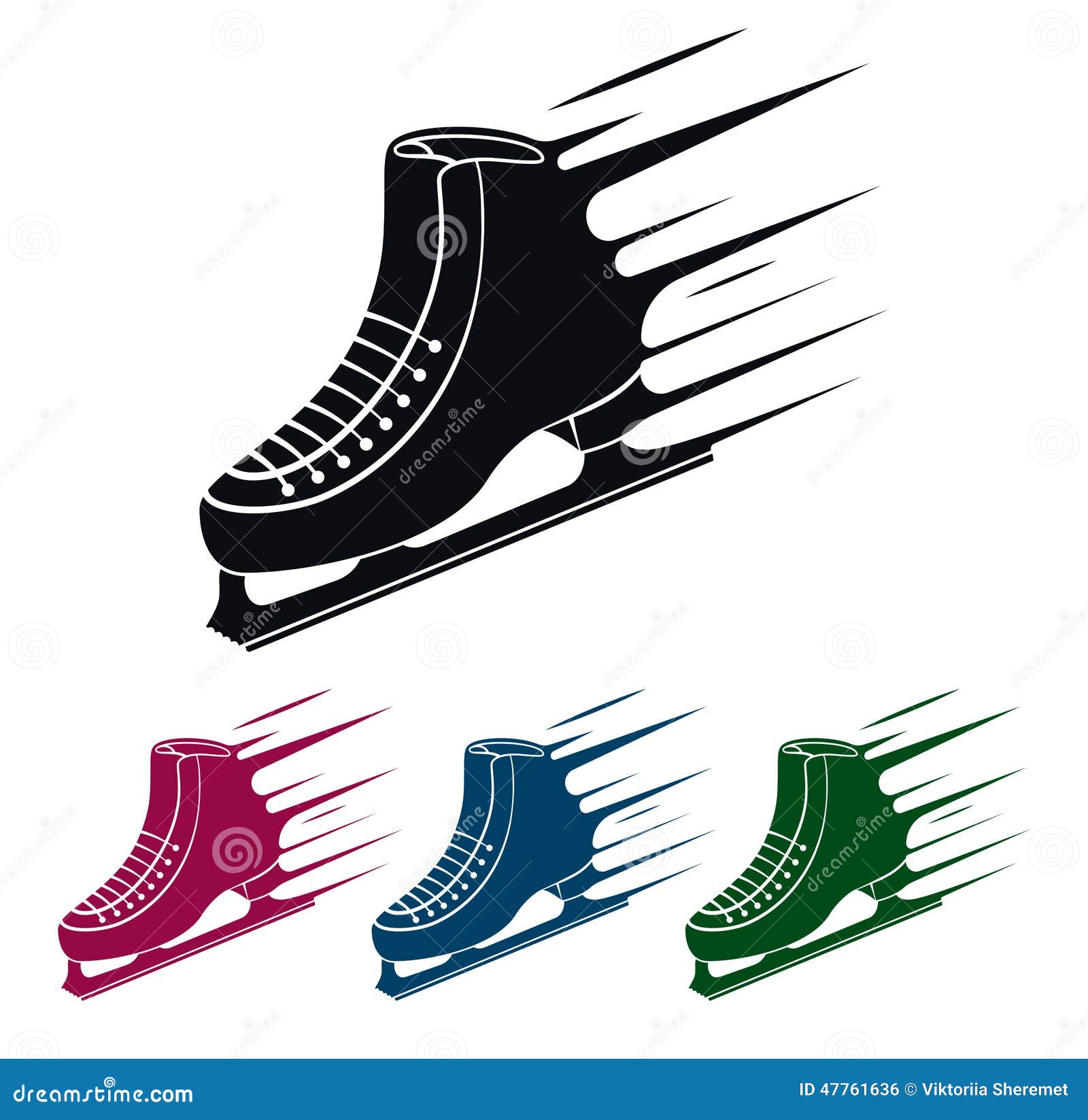 Ice Skate Symbol, Vector Illustration Stock Vector - Illustration of ...