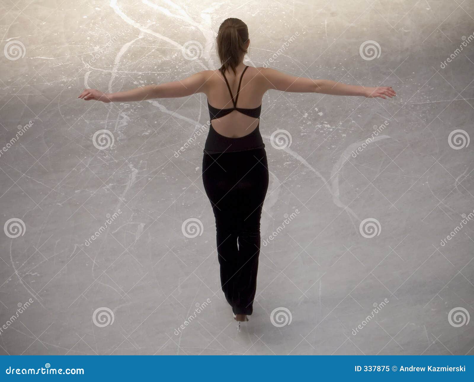 Ice Skater stock image. Image of halter, woman, arms, pose - 337875