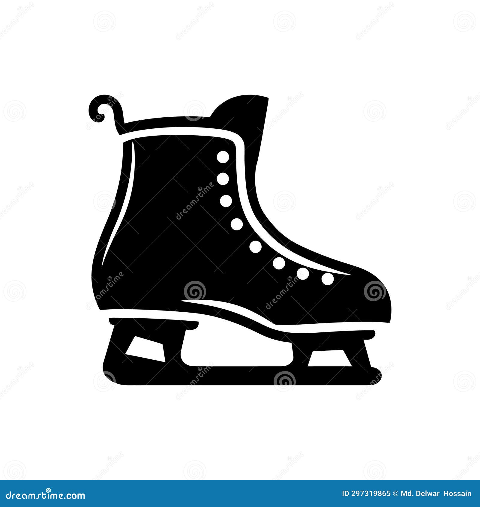 Ice Skates Icon - Simple Vector Illustration Stock Vector ...