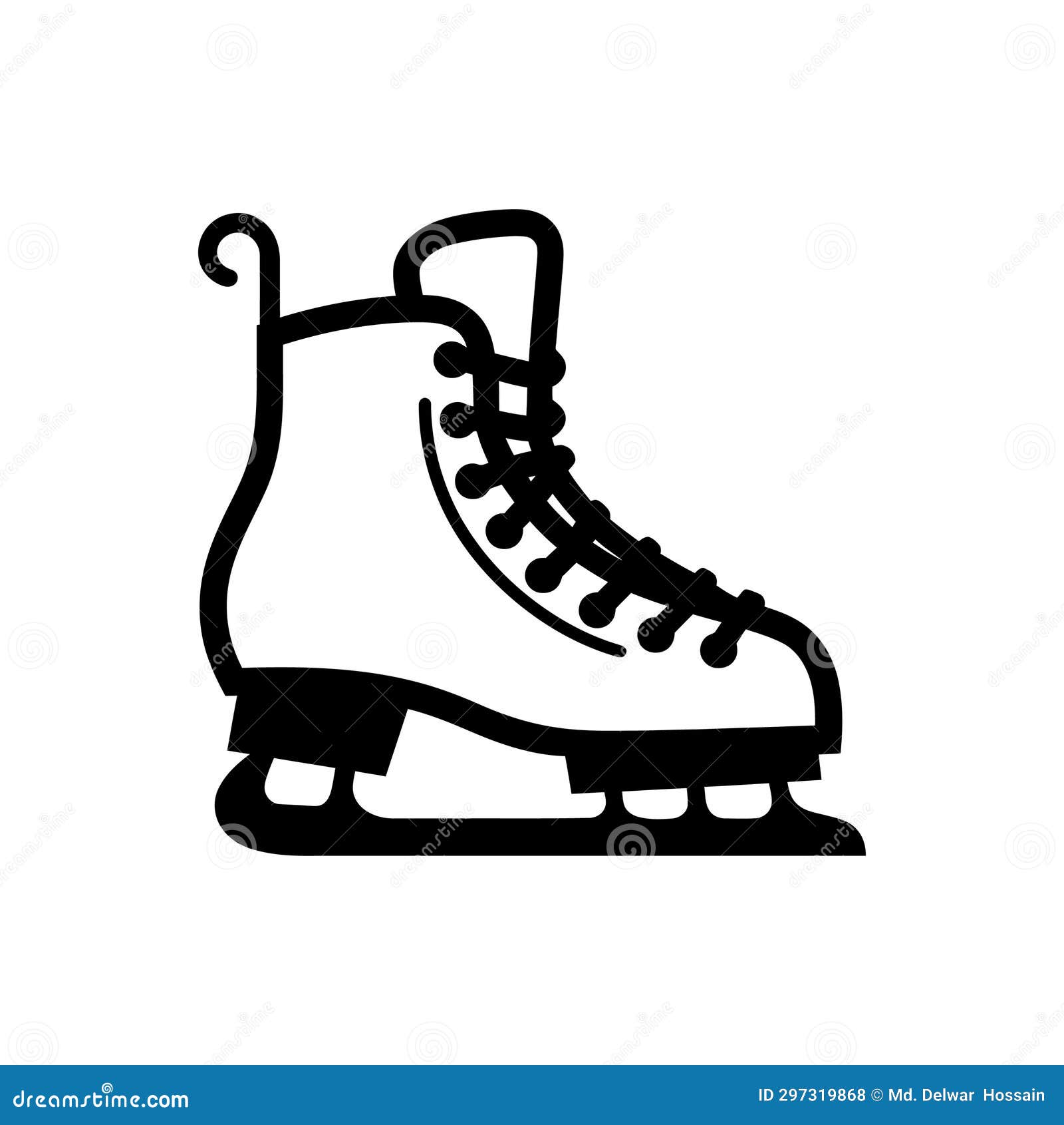 Ice Skates Icon - Simple Vector Illustration Stock Vector ...