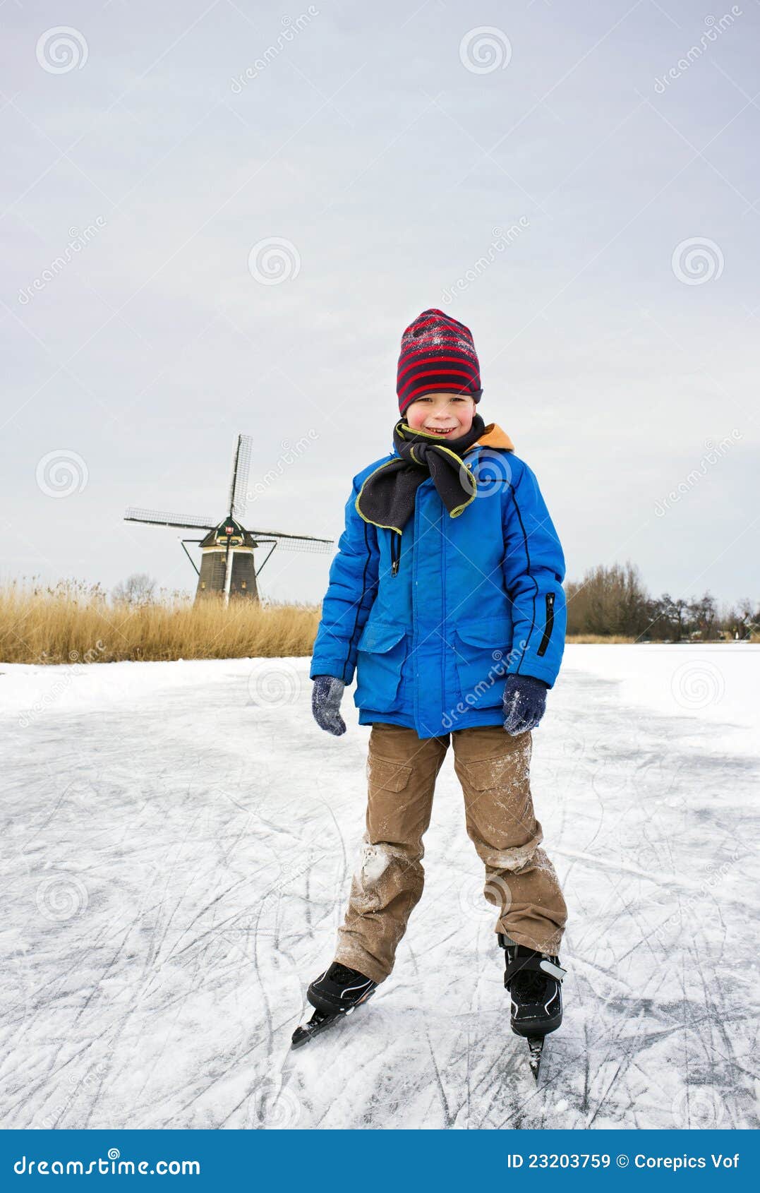 Ice Skating boy stock image. Image of gloves, scenery - 23203759