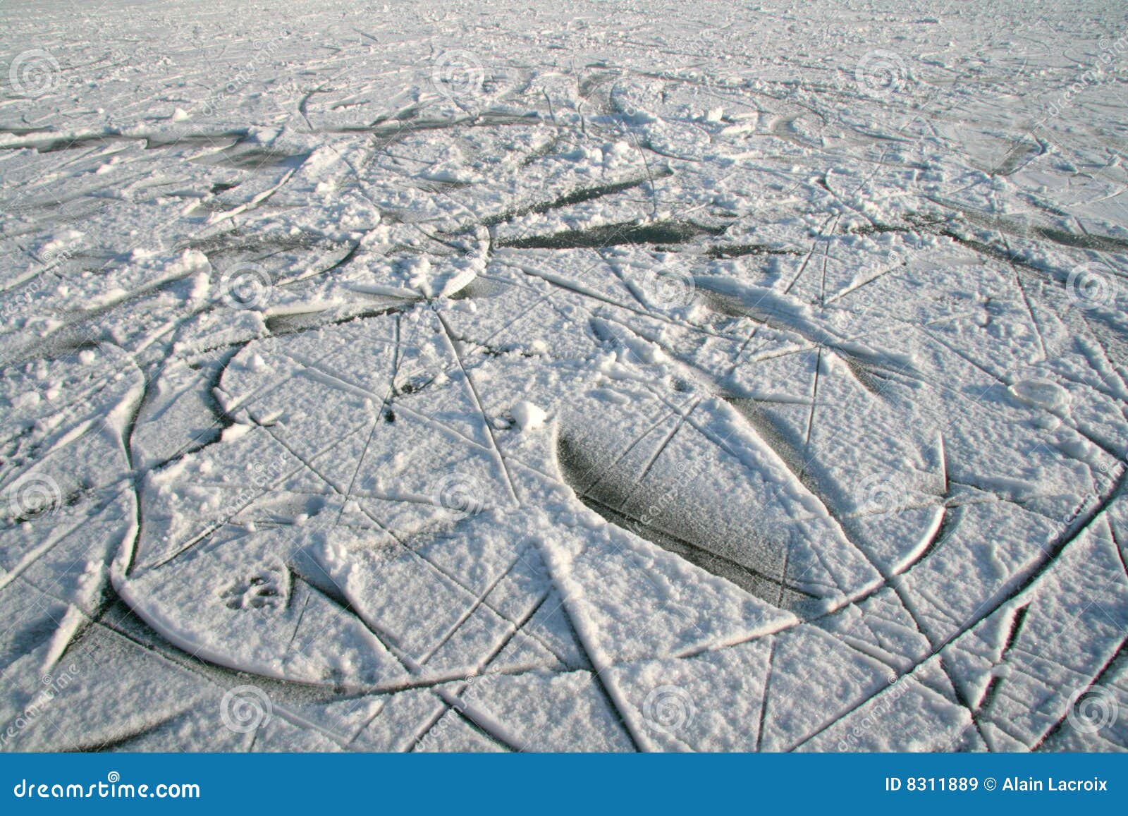 Ice skating lines stock image. Image of coldness, fallen - 8311889