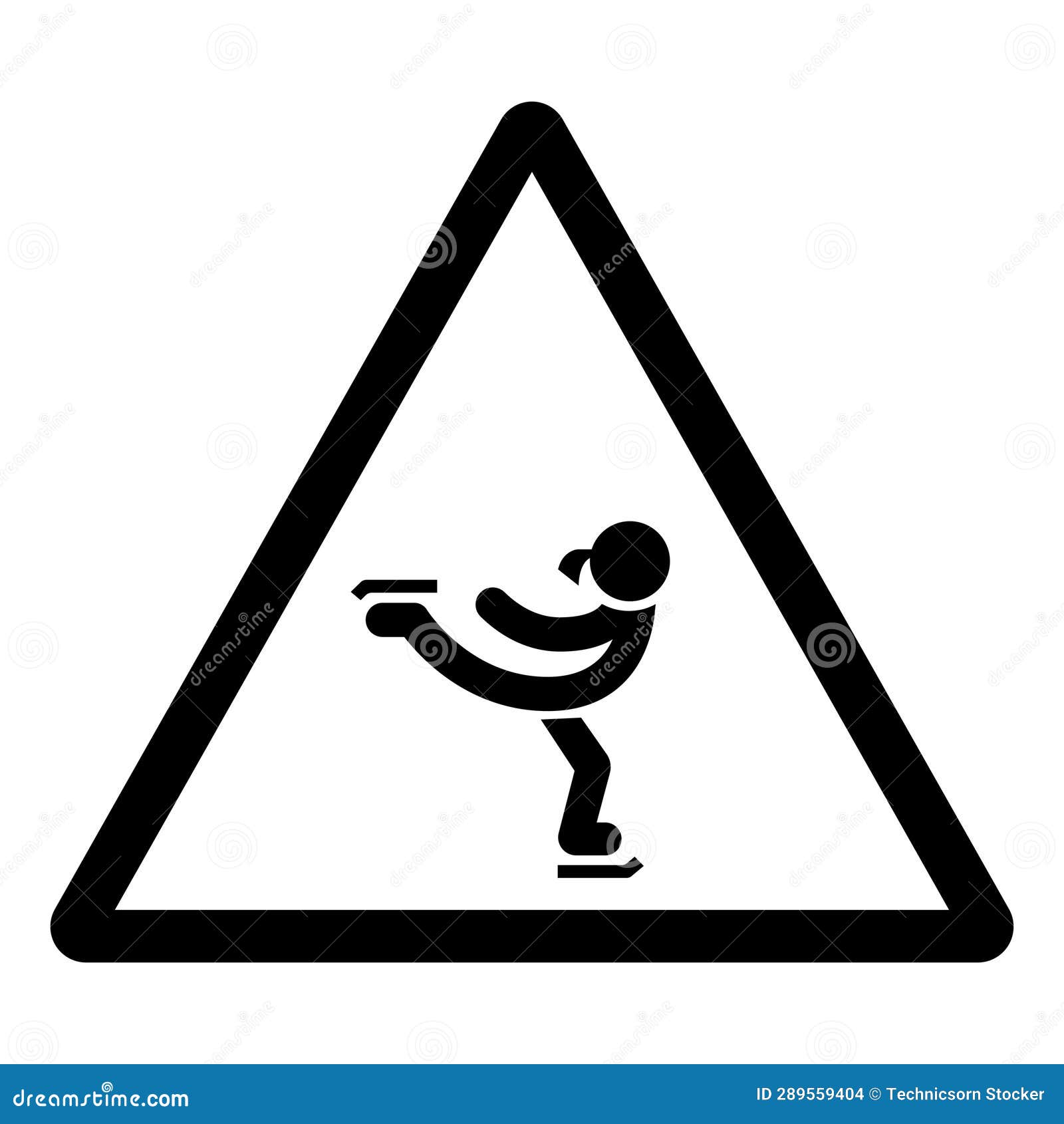 Ice Skating Symbol Sign, Vector Illustration, Isolate on White ...