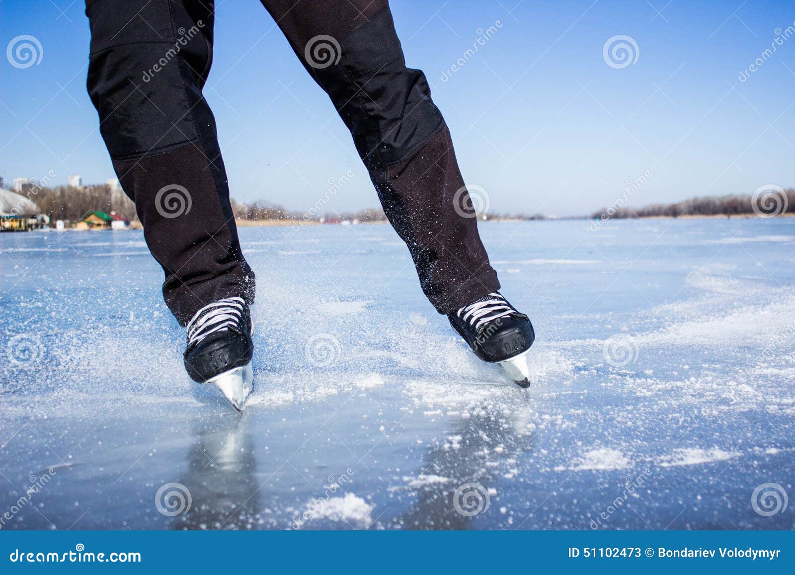Ice skating stock image. Image of blue, ready, black - 51102473