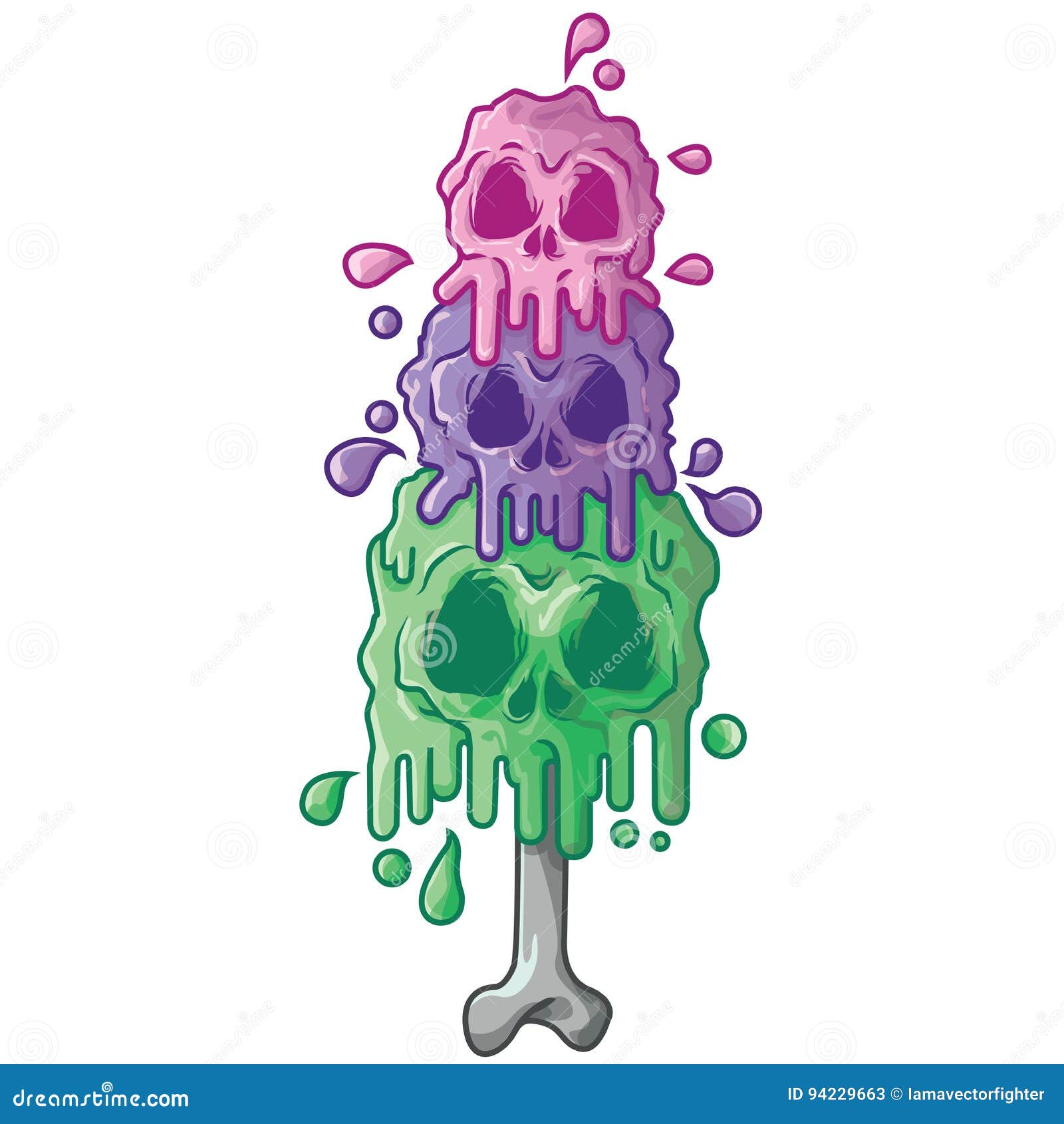 Ice skull stock vector. Illustration of glass, cafe, graphic - 94229663