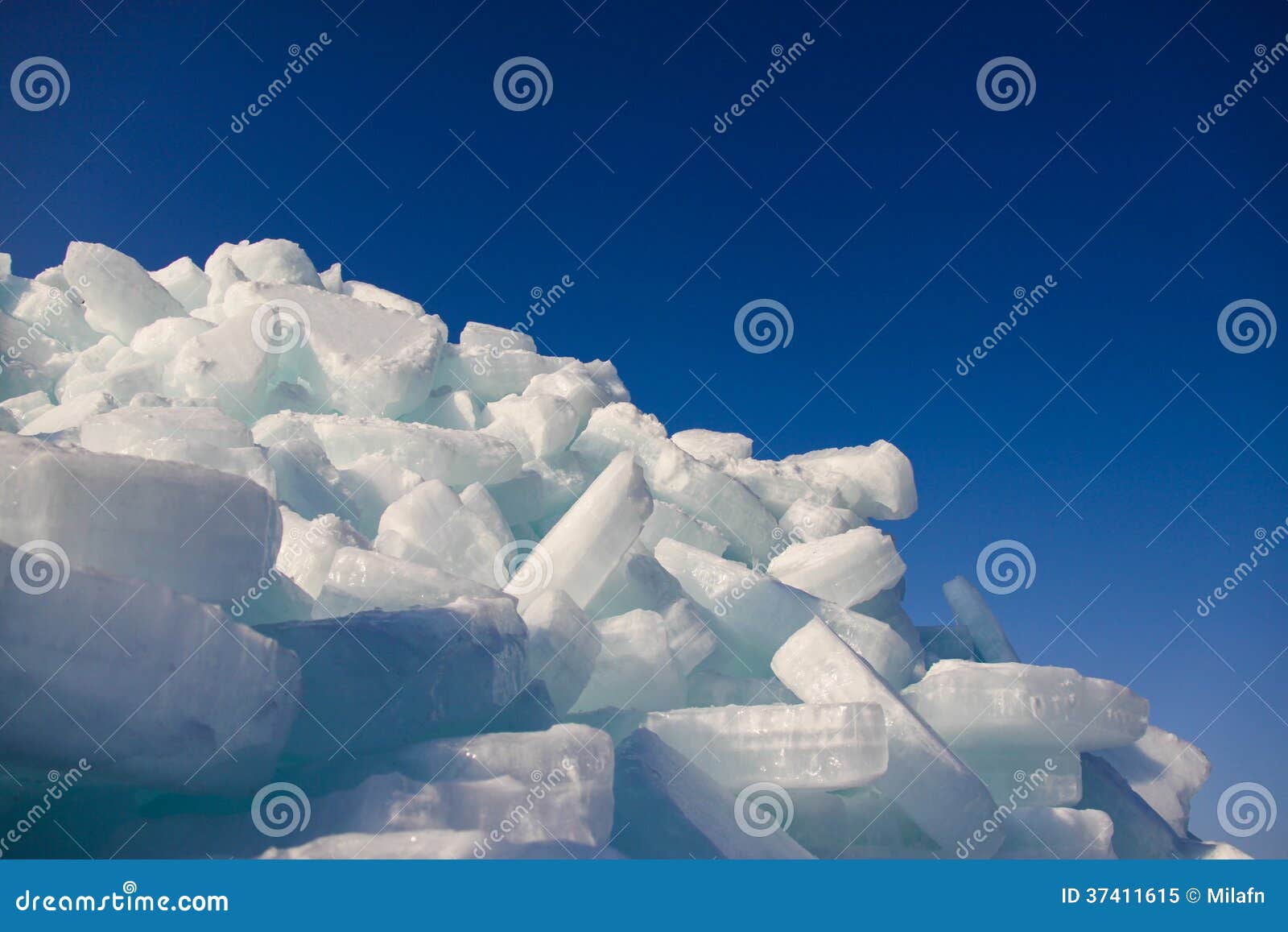 Ice and sky. stock image. Image of color, winter, turquoise - 37411615