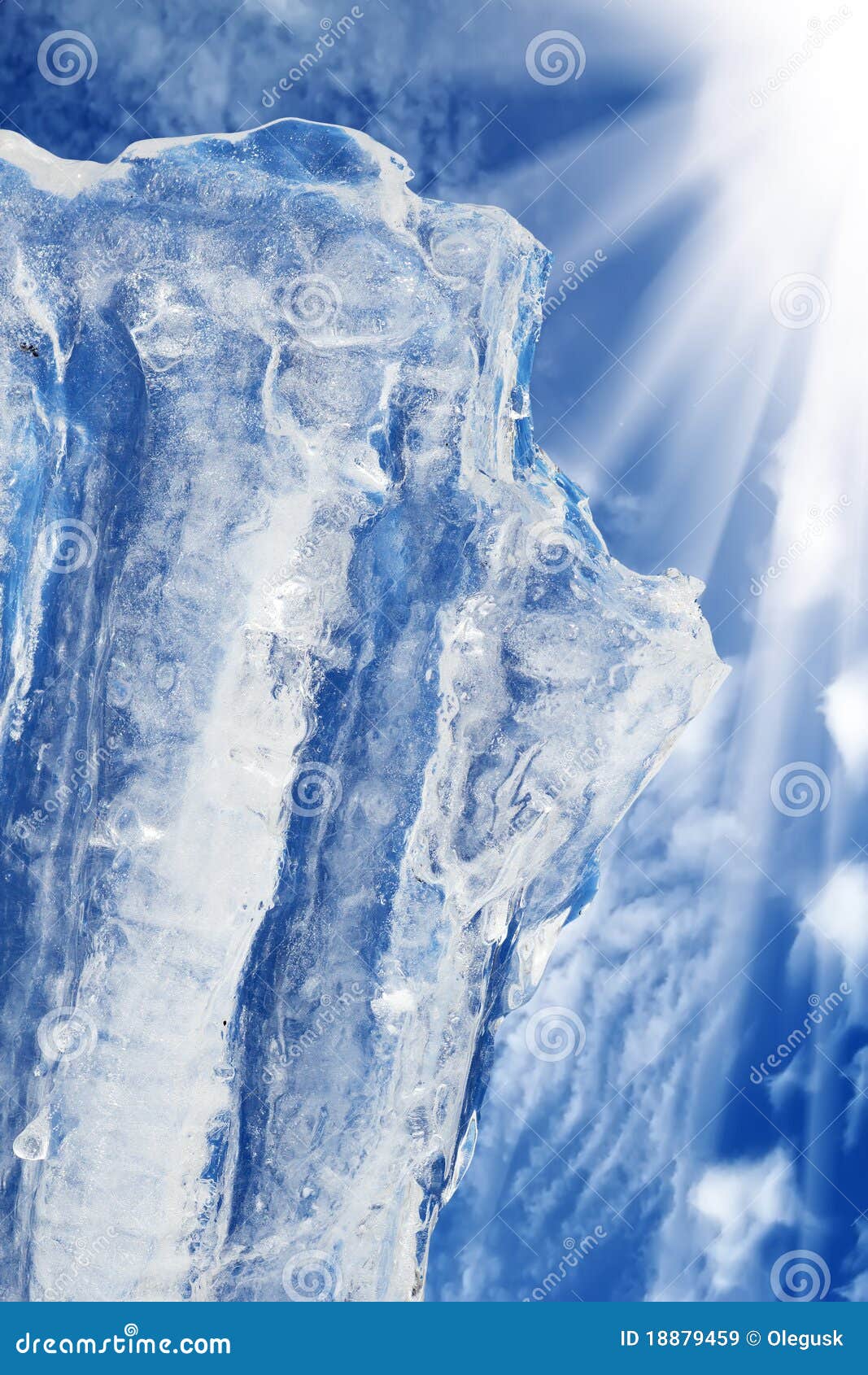 Ice sky clouds iceberg stock illustration. Illustration of abstraction ...