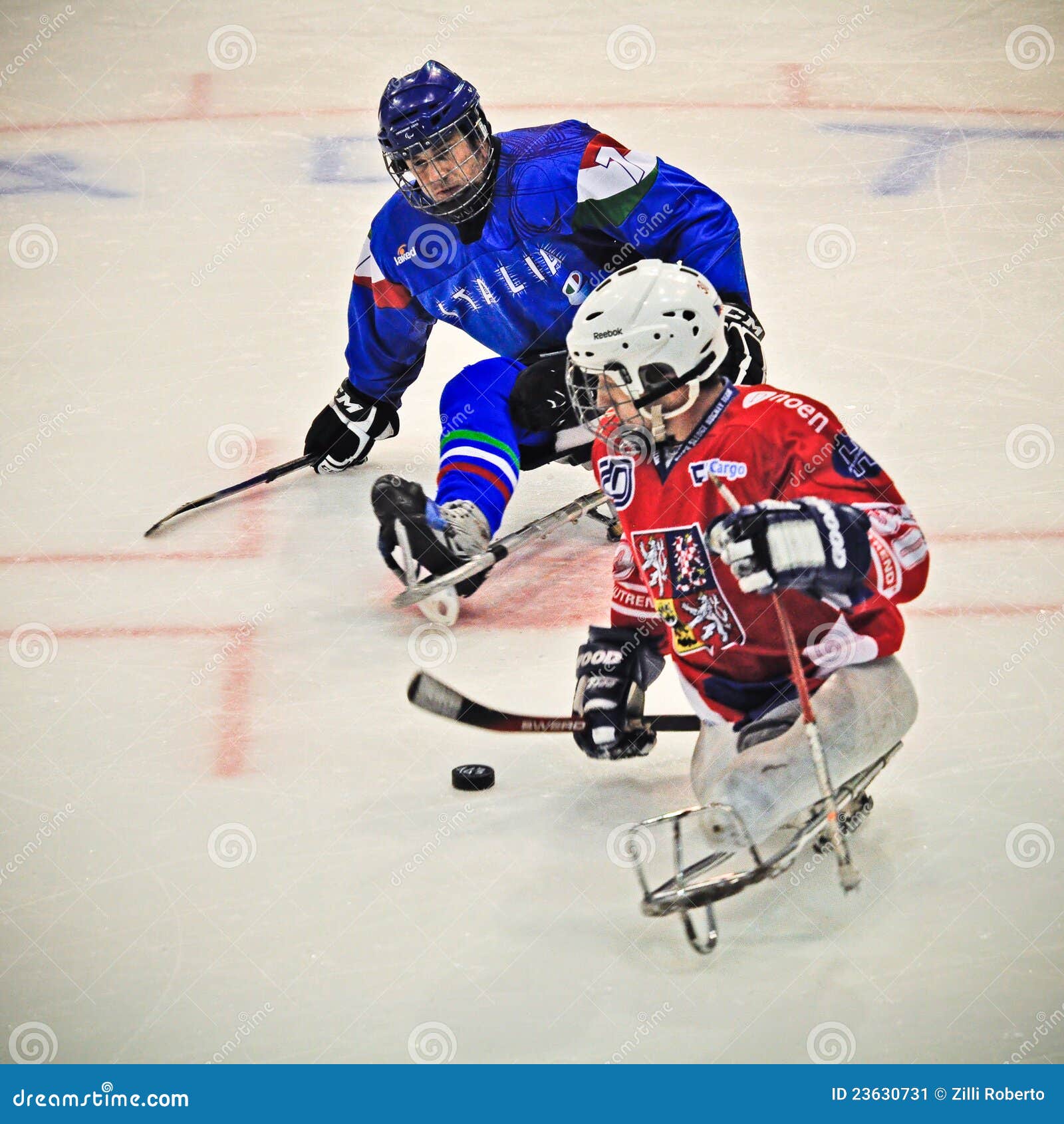 Ice Sledge Hockey editorial photo. Image of stick, game - 23630731