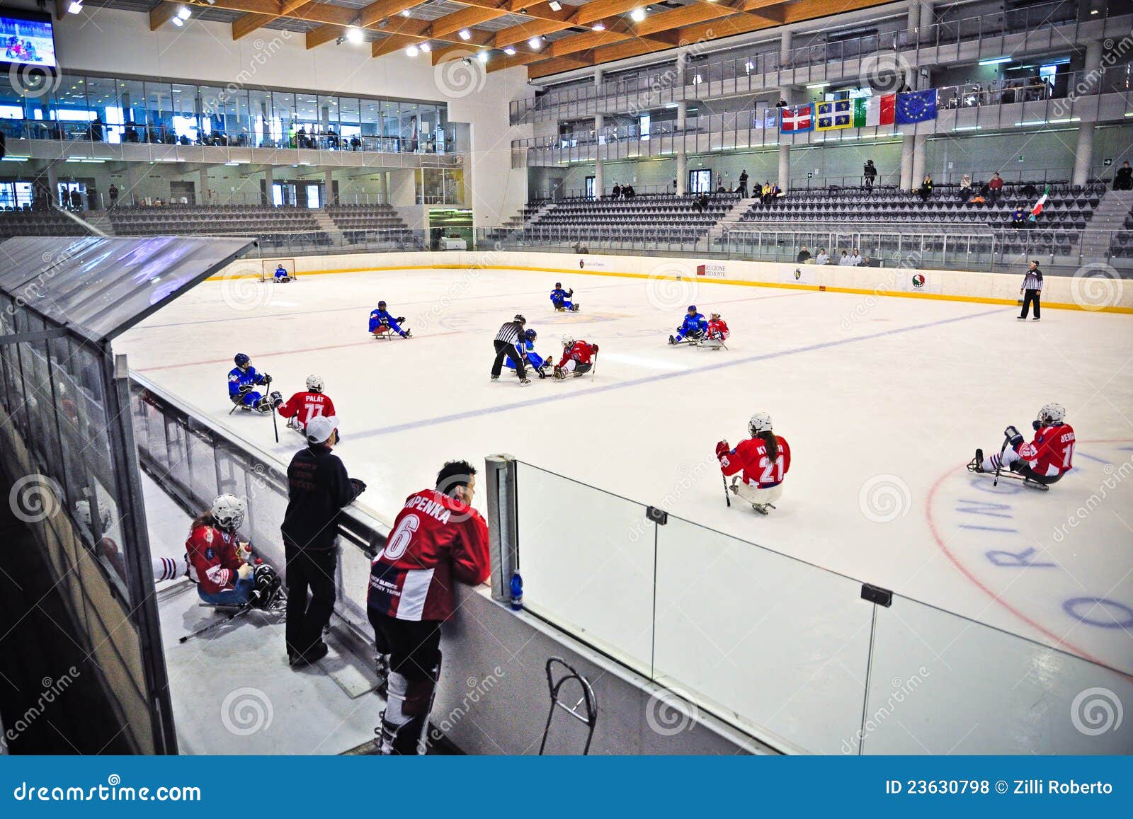 Ice Sledge Hockey editorial stock photo. Image of italy - 23630798