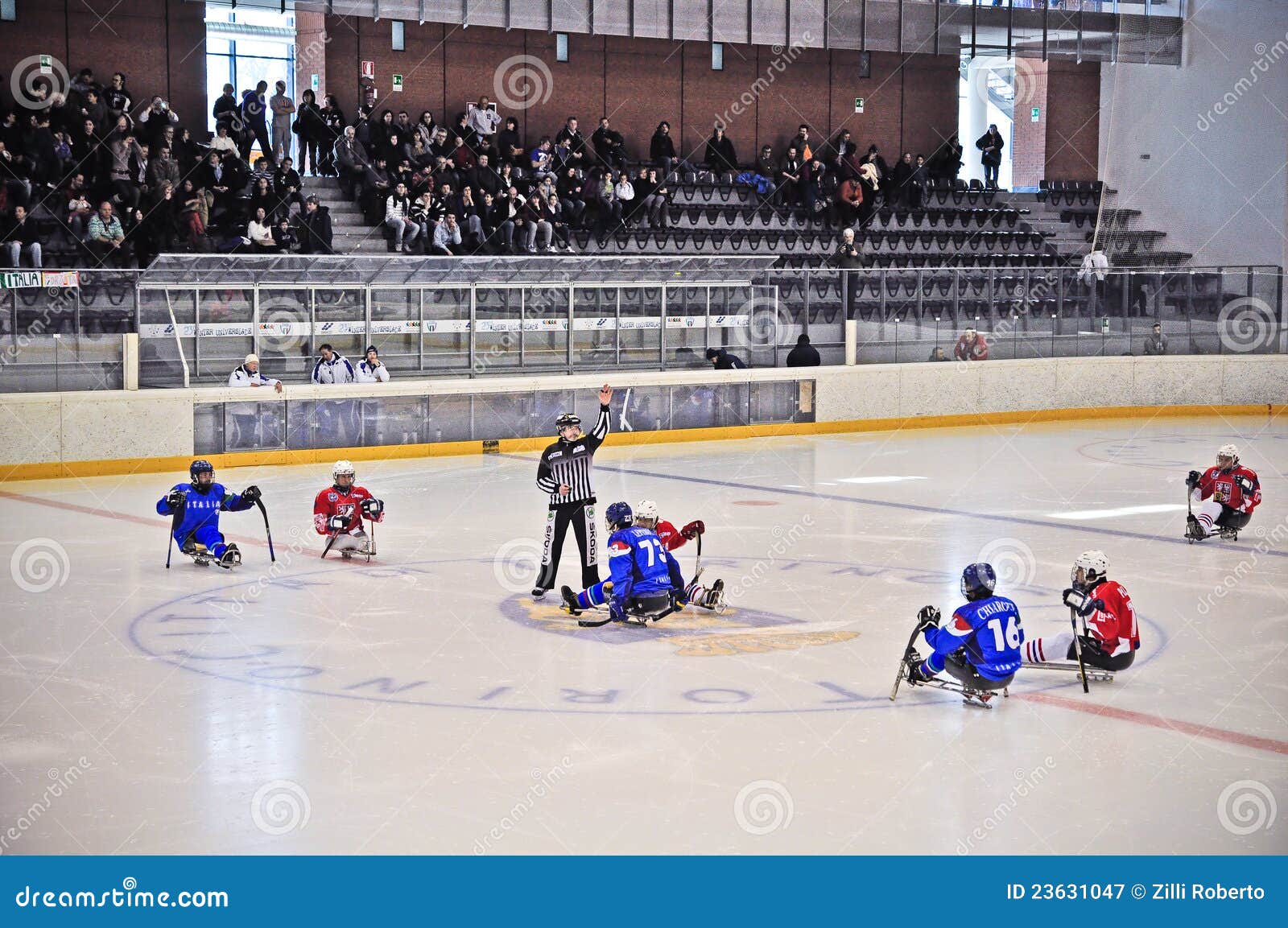 Ice Sledge Hockey editorial photography. Image of people - 23631047