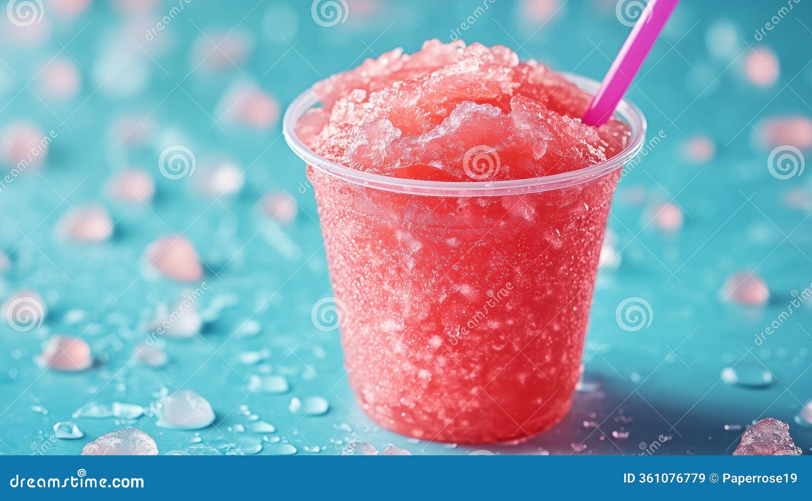 Ice Slushy in a Plastic Cup Stock Image - Image of freshness, sugary ...