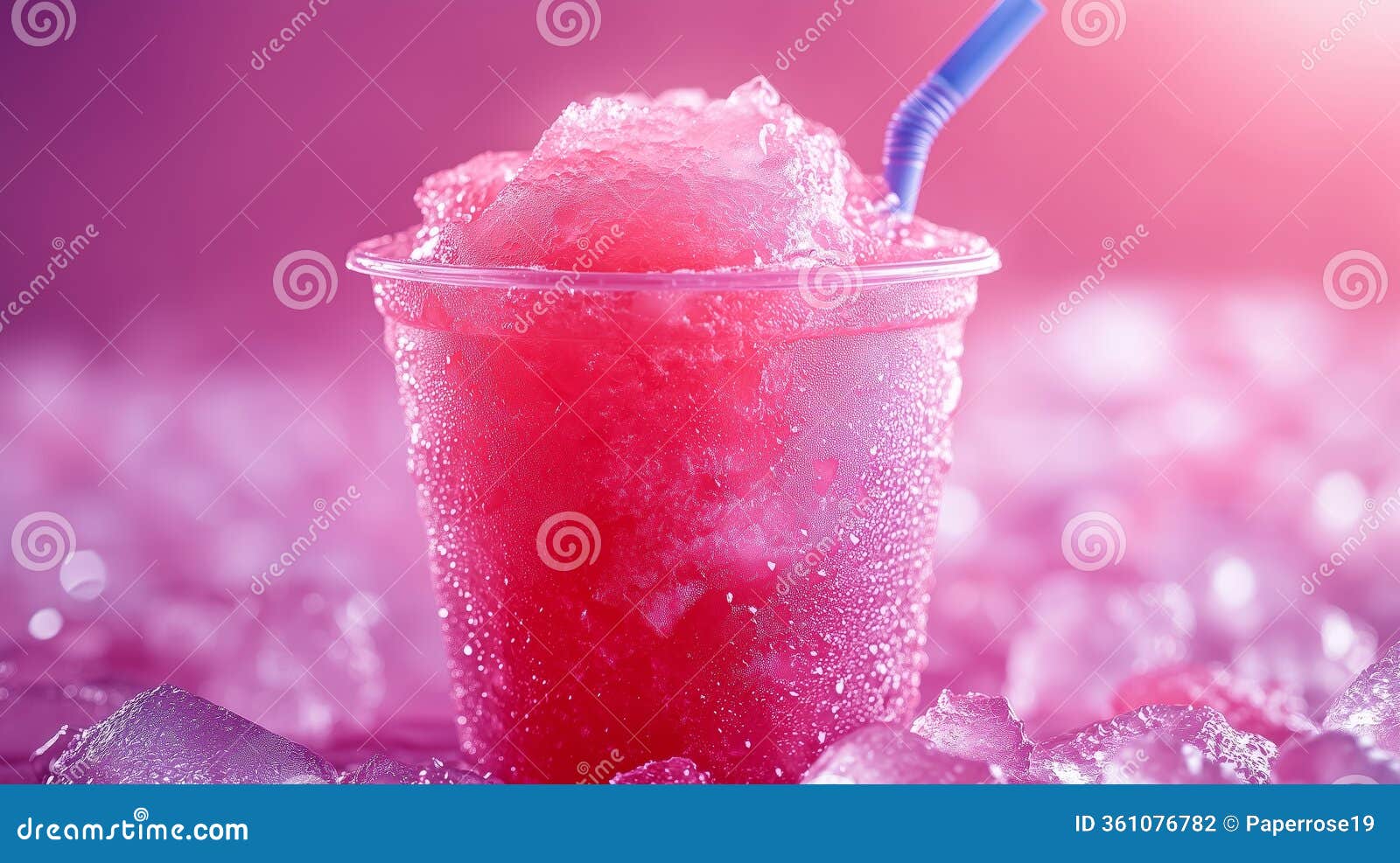 Ice Slushy in a Plastic Cup Stock Photo - Image of plastic, cold: 361076782