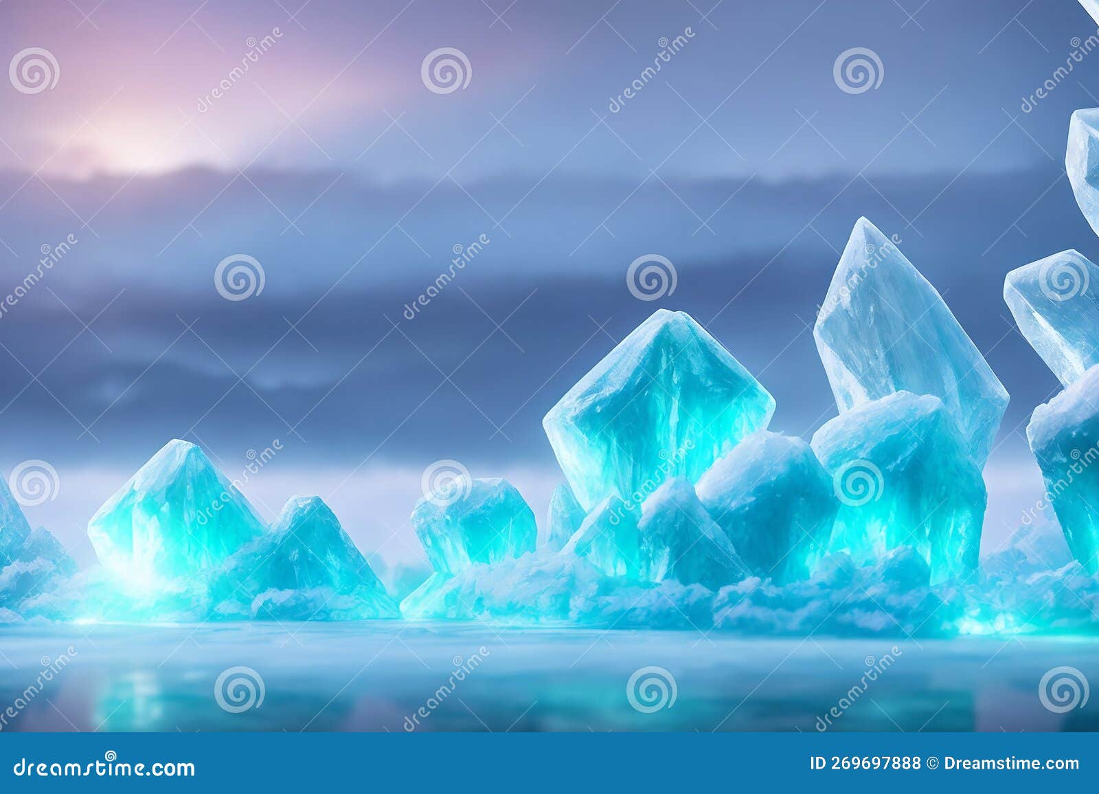 Ice snow elements of cold stock illustration. Illustration of elements ...