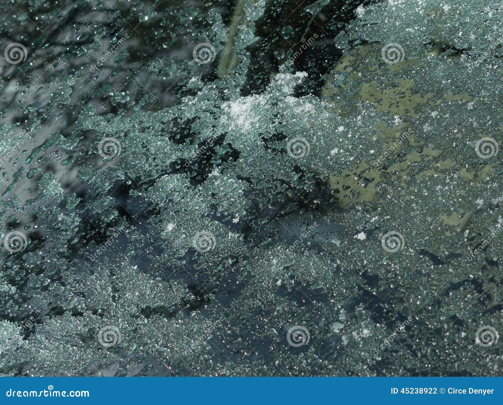 Ice Snow windshield stock photo. Image of melted, glass - 45238922