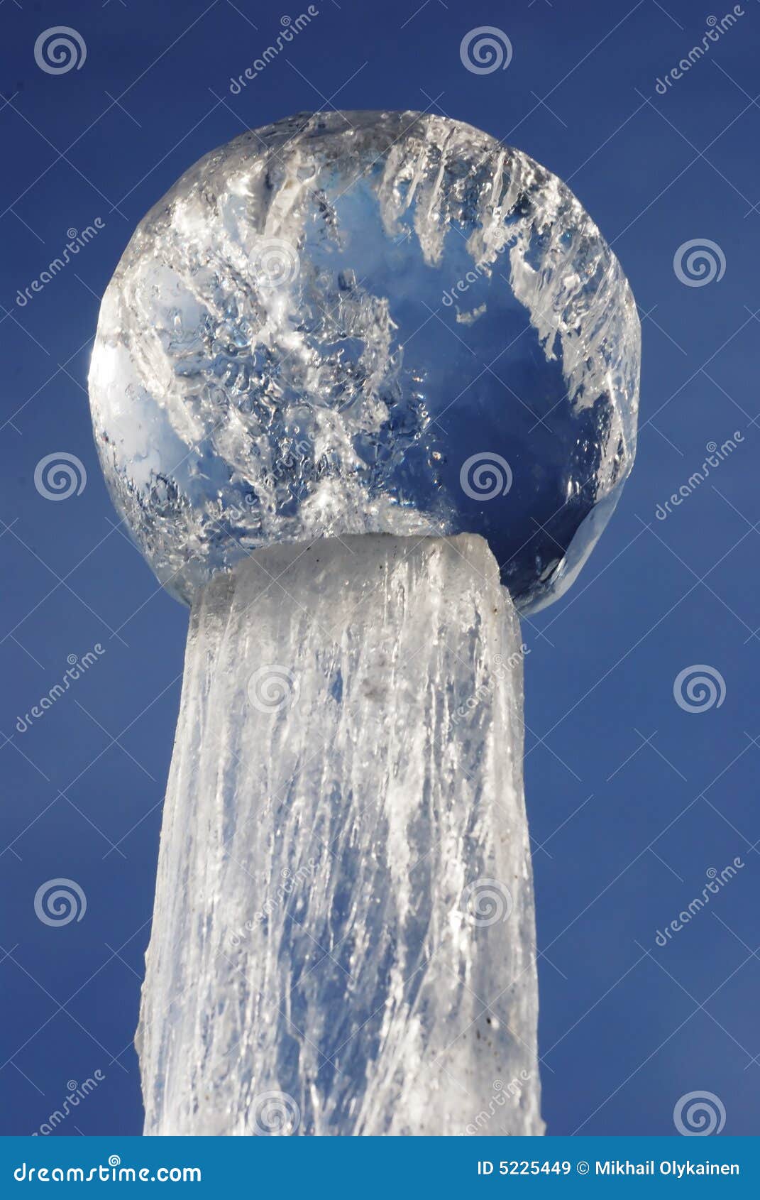 Ice sphere stock image. Image of consrtuction, blocs, background - 5225449
