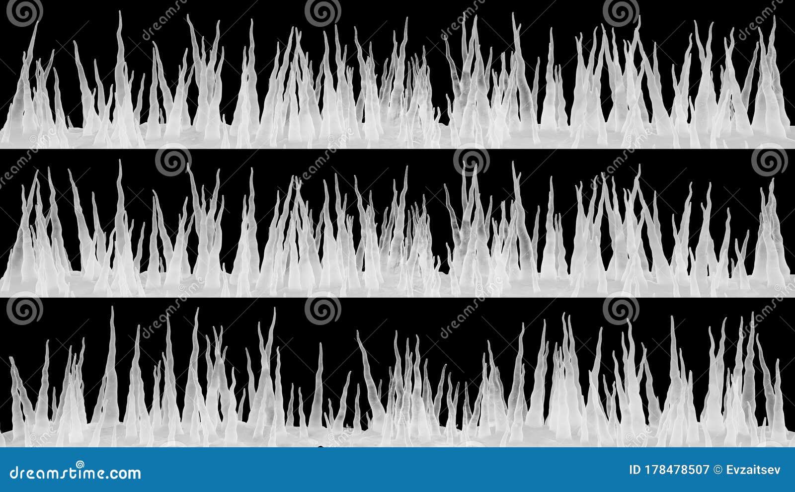 Ice Spikes. Icicle stock illustration. Illustration of frost - 178478507