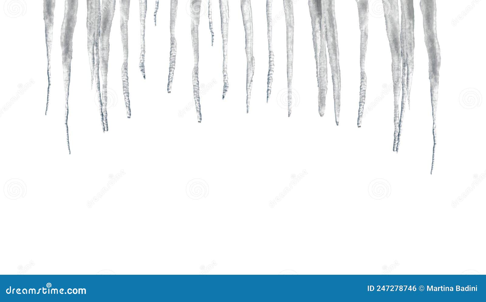 Ice Spikes Isolated on White Background Stock Illustration ...