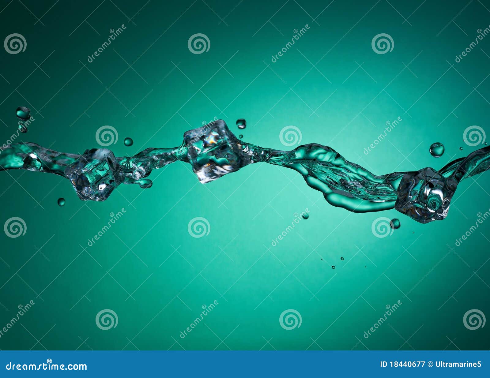 Ice splash stock image. Image of flowing, isolated, cube - 18440677