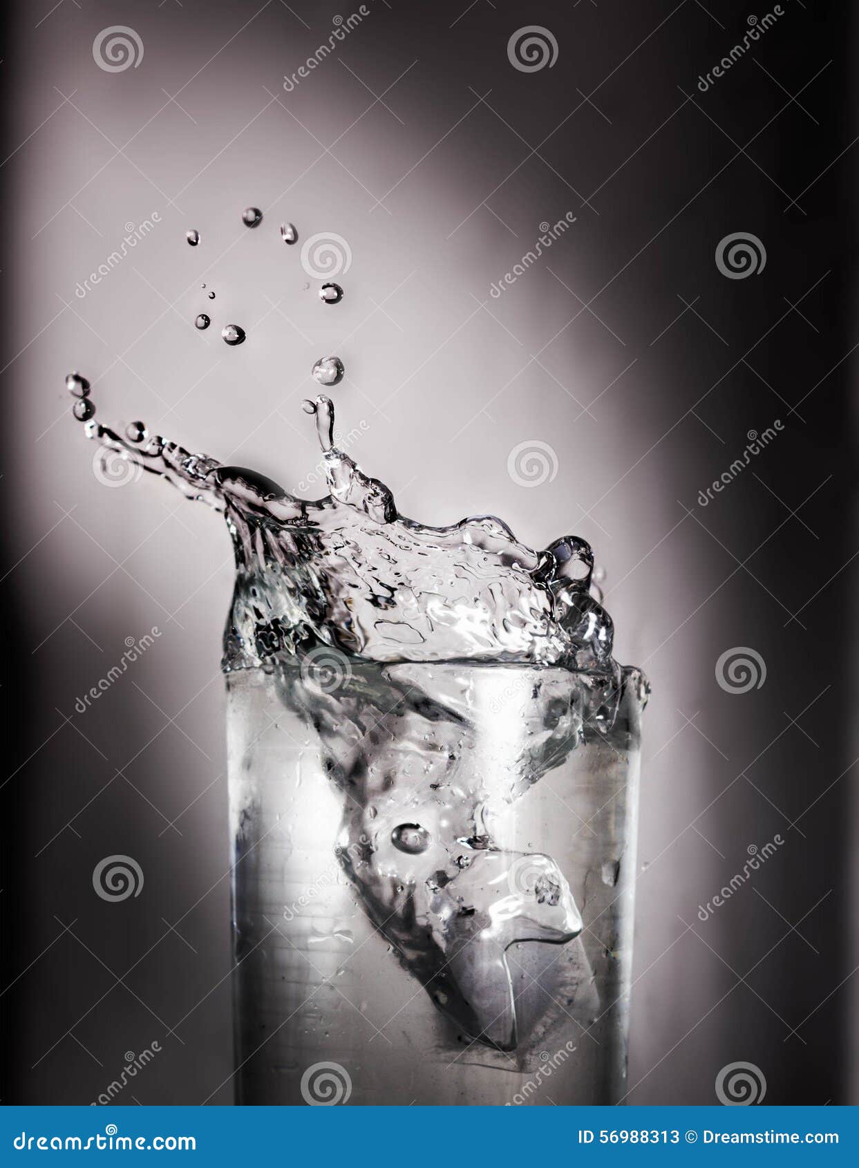 Ice Splash in the water stock image. Image of background - 56988313