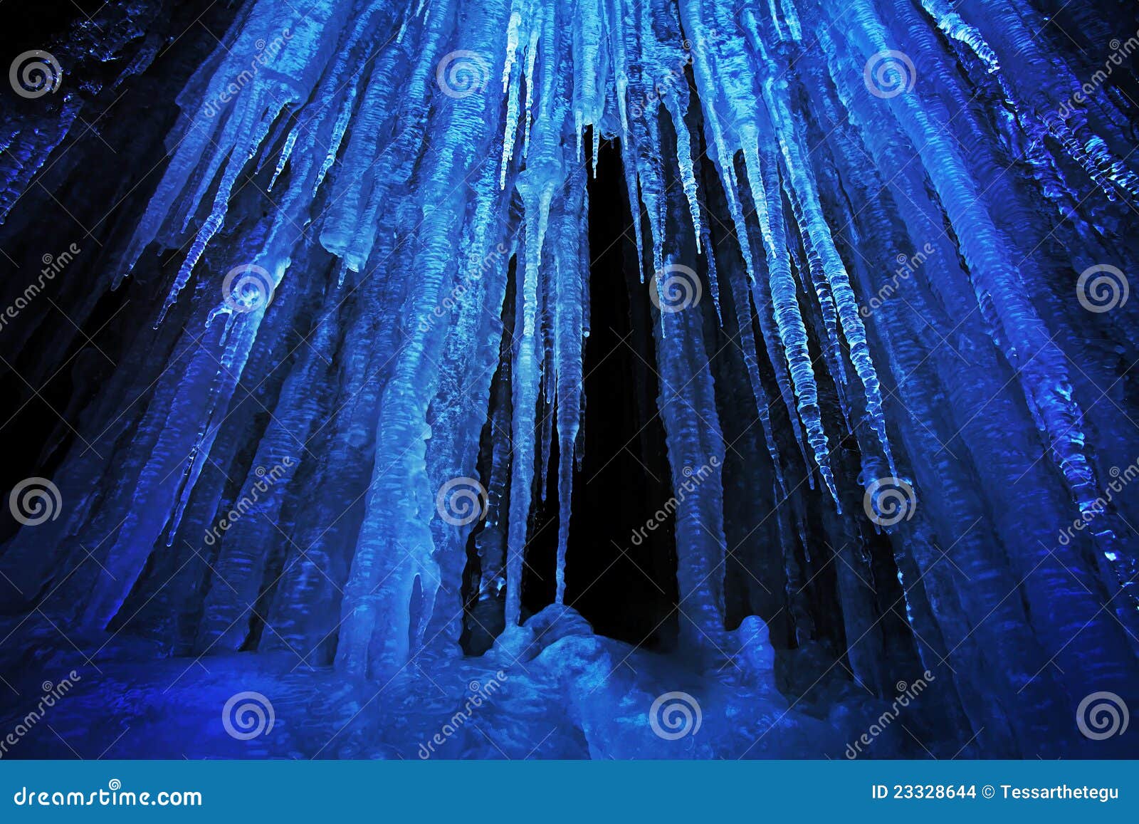 Ice stalactites stock photo. Image of formation, winter - 23328644
