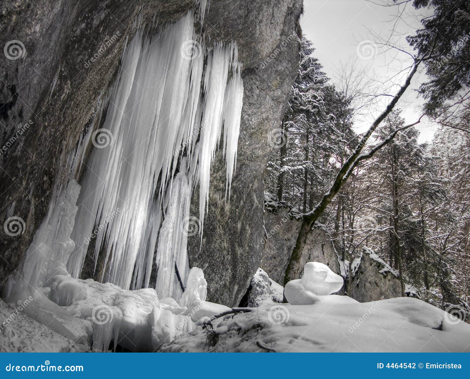 Ice stalagmites stock photo. Image of climbing, tourism - 4464542