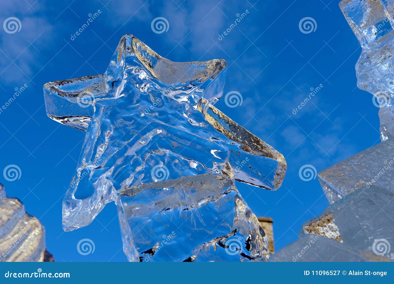 Ice star stock image. Image of star, holidays, craft - 11096527