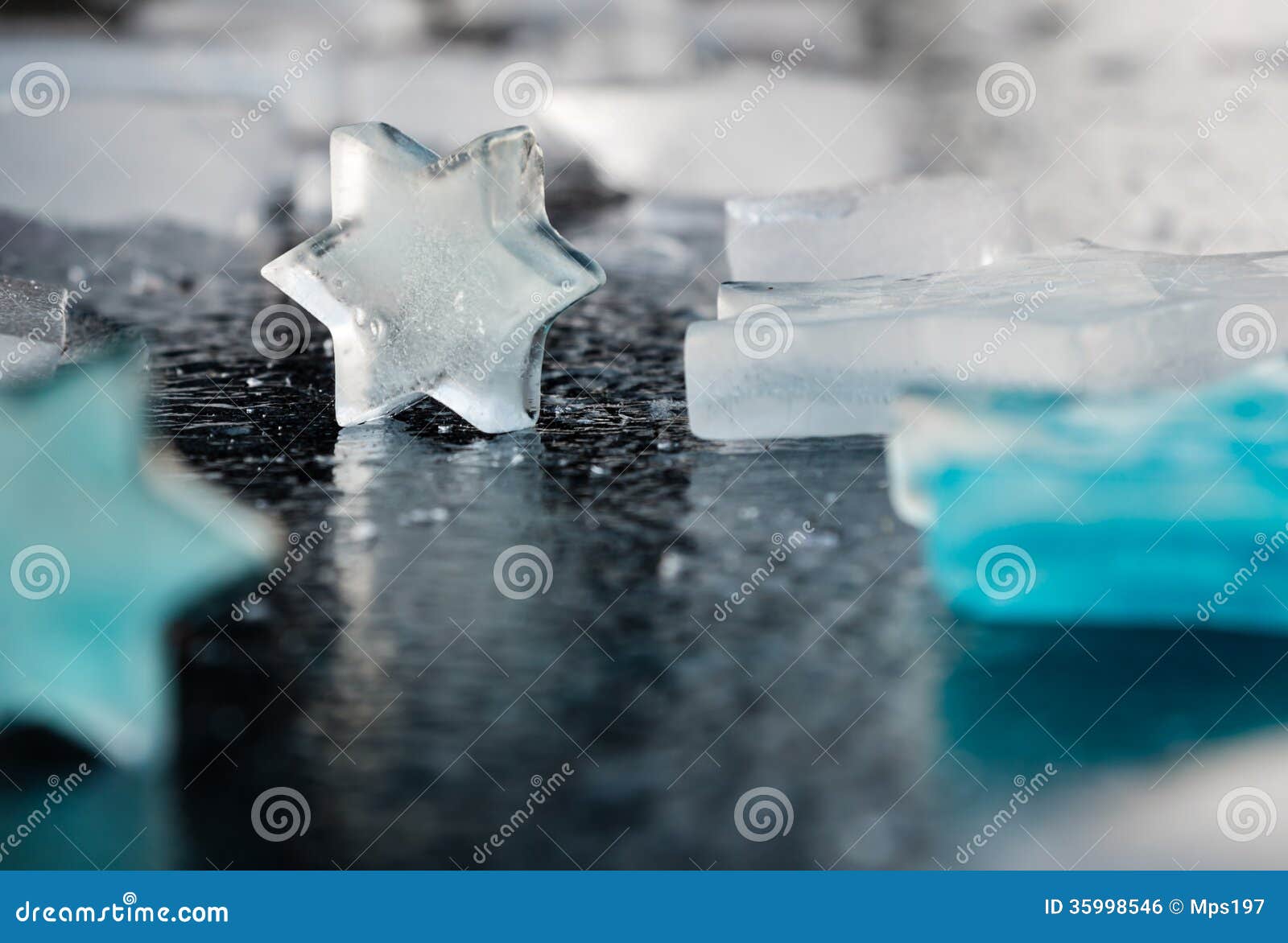 Ice star stock photo. Image of winter, star, lake, colored - 35998546