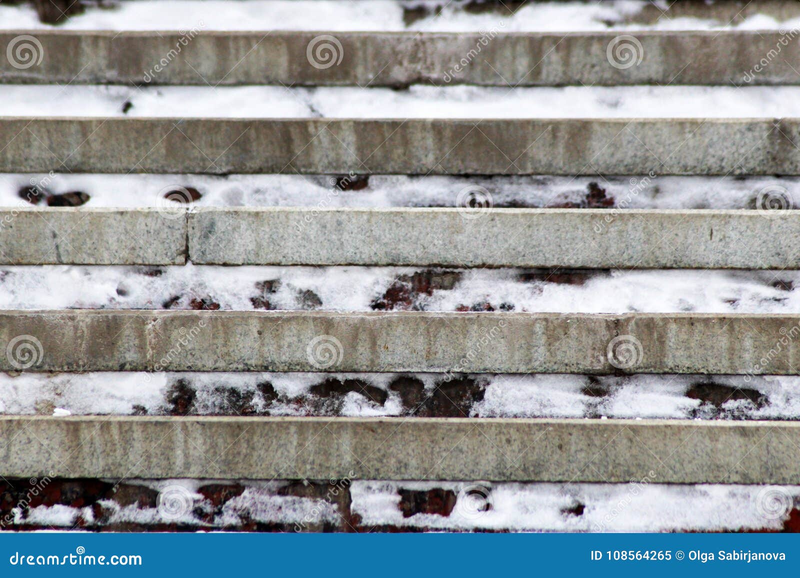 Ice Steps Ladder in the Snow Stock Image - Image of stair, seasonal ...