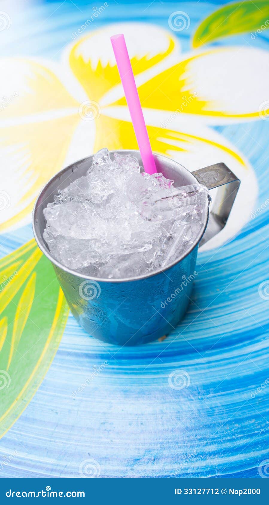 Ice and straw stock photo. Image of water, pink, refreshing - 33127712