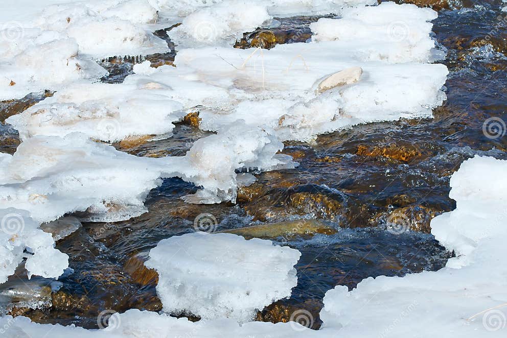 Ice stream stock image. Image of river, stream, frozen - 27984345
