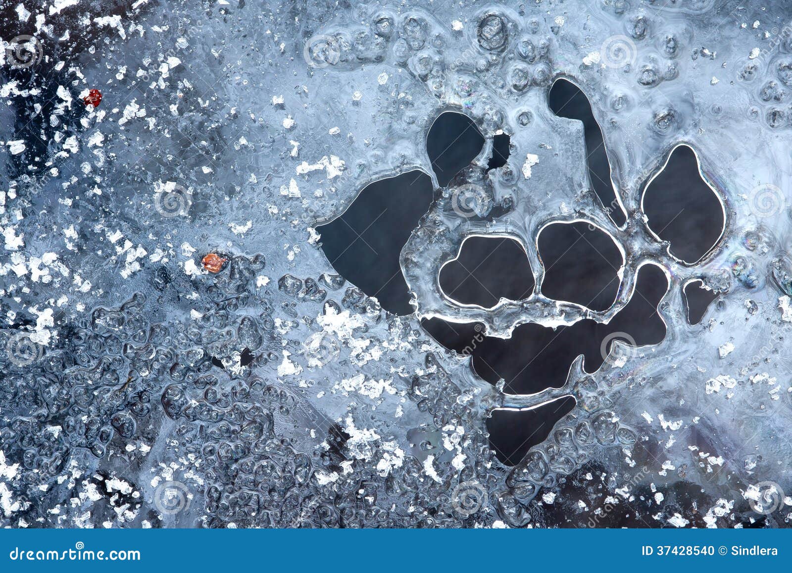 Ice Structure from Winter Creek. Stock Photo - Image of melt, hang ...