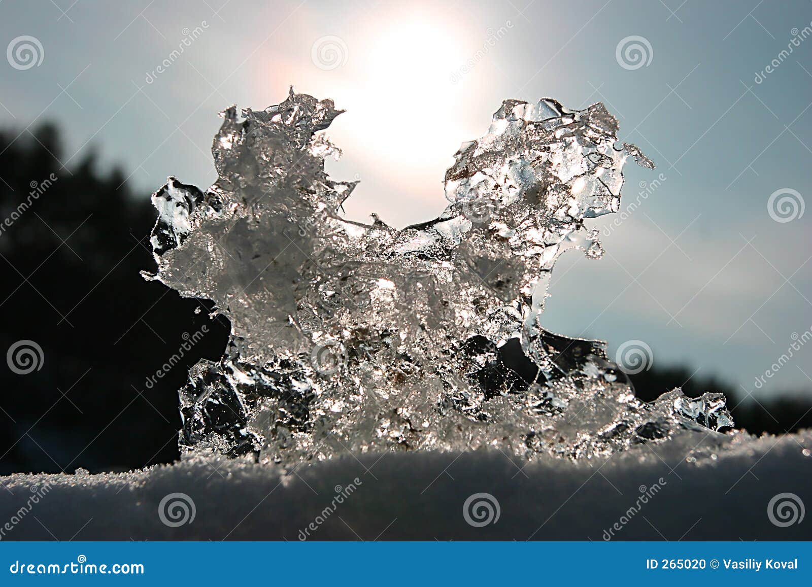 Ice and sun stock photo. Image of snow, water, winter, colour - 265020