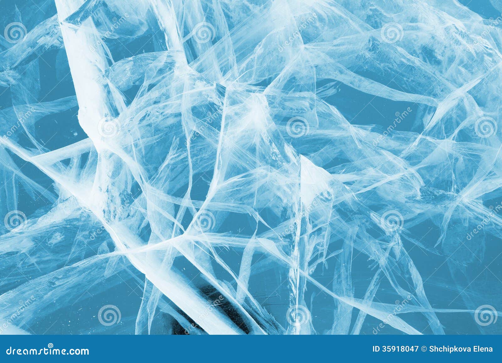 Ice Surface with Deep Cracks Stock Image - Image of siberia, outdoor ...