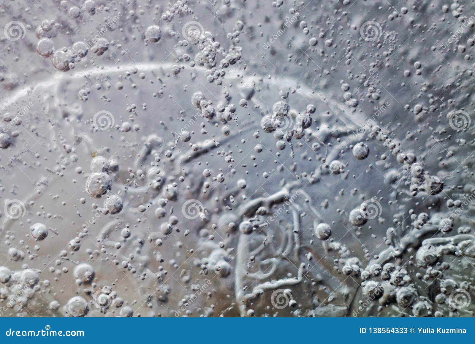 The Frozen Drops in the Ice Stock Image - Image of abstraction ...