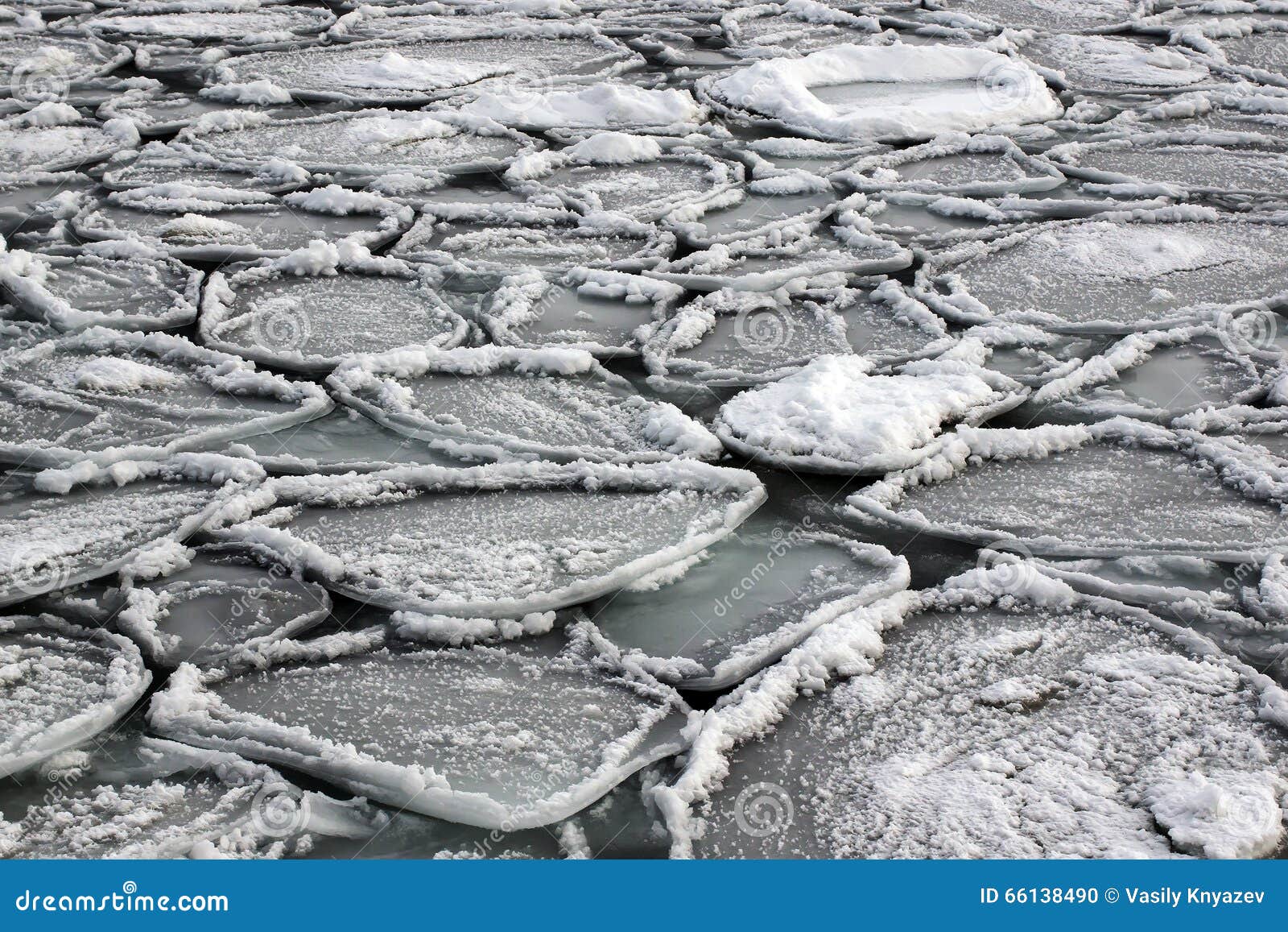 The Ice on the Surface of Freezing Sea Stock Photo - Image of ...