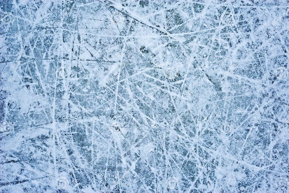 Ice Surface on the Skating-rink Stock Photo - Image of freeze ...