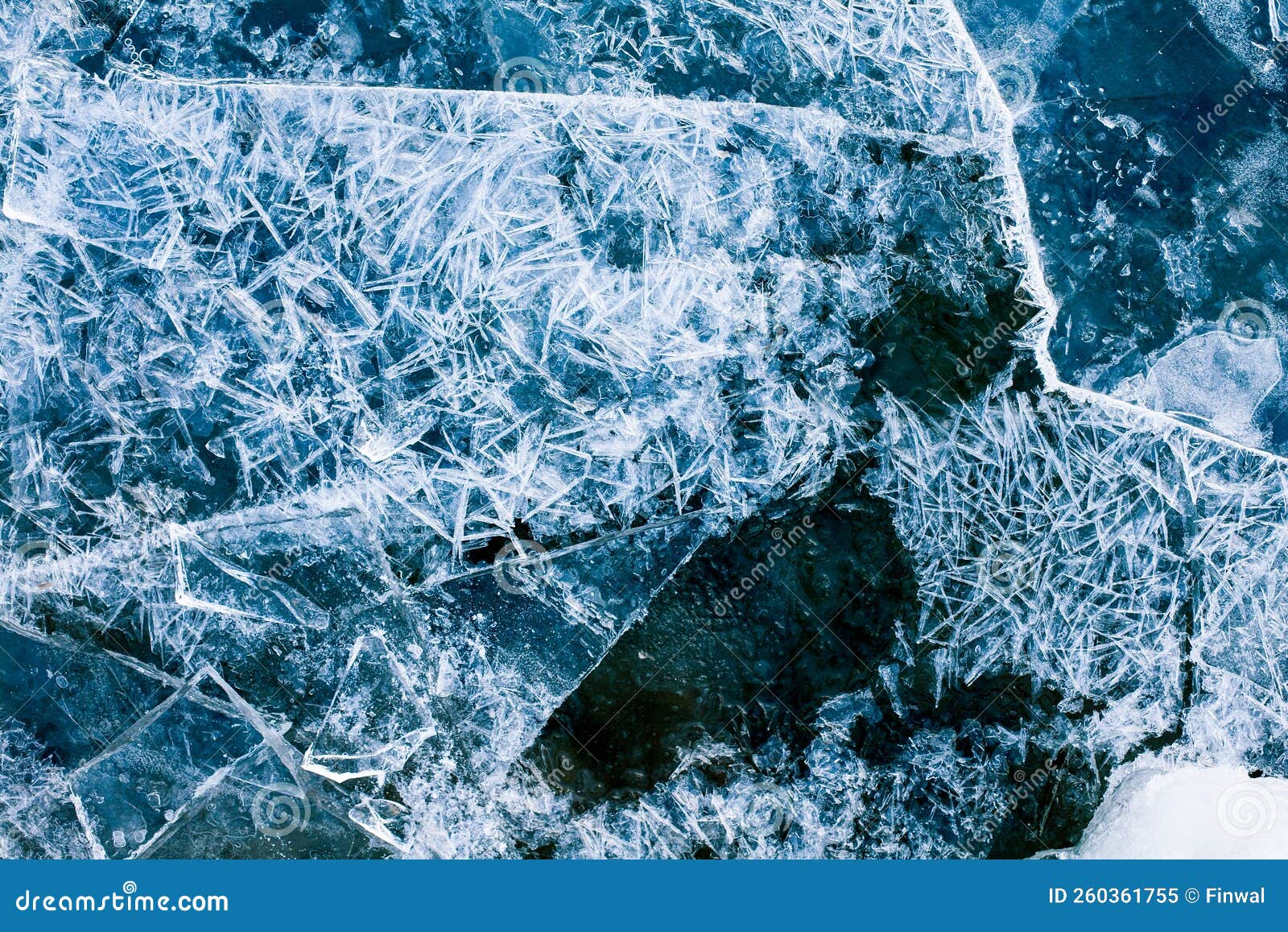 Ice texture background stock image. Image of lake, frozen - 260361755
