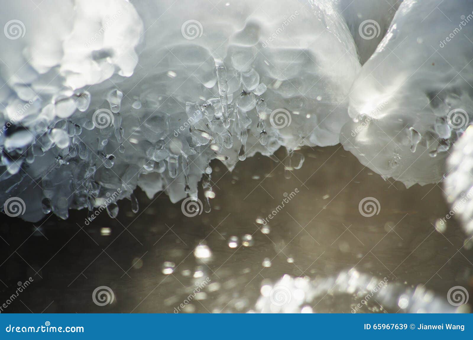 Ice on the Surface of Water Stock Image - Image of surface, river: 65967639